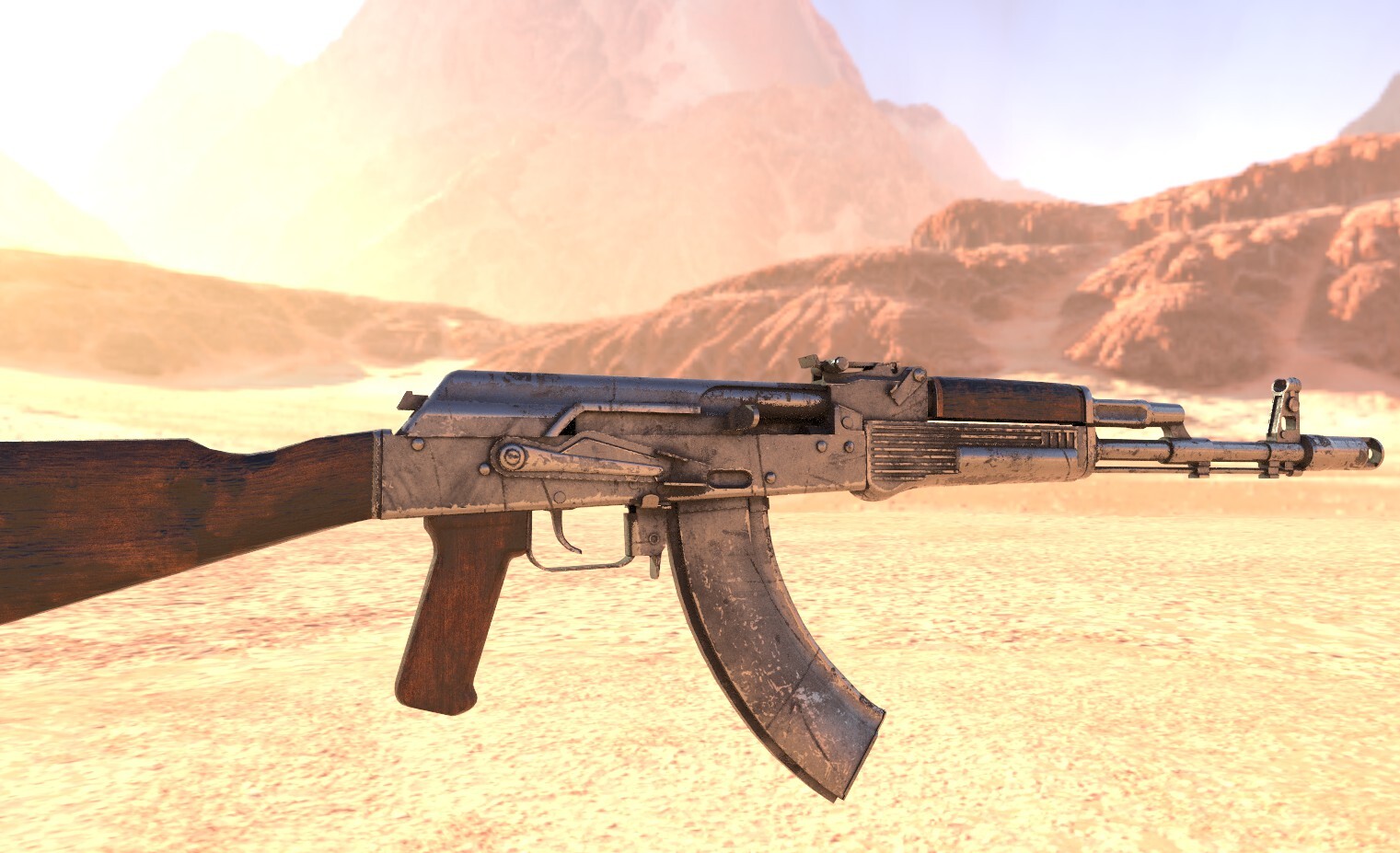 ArtStation - AK Rifle Texturing