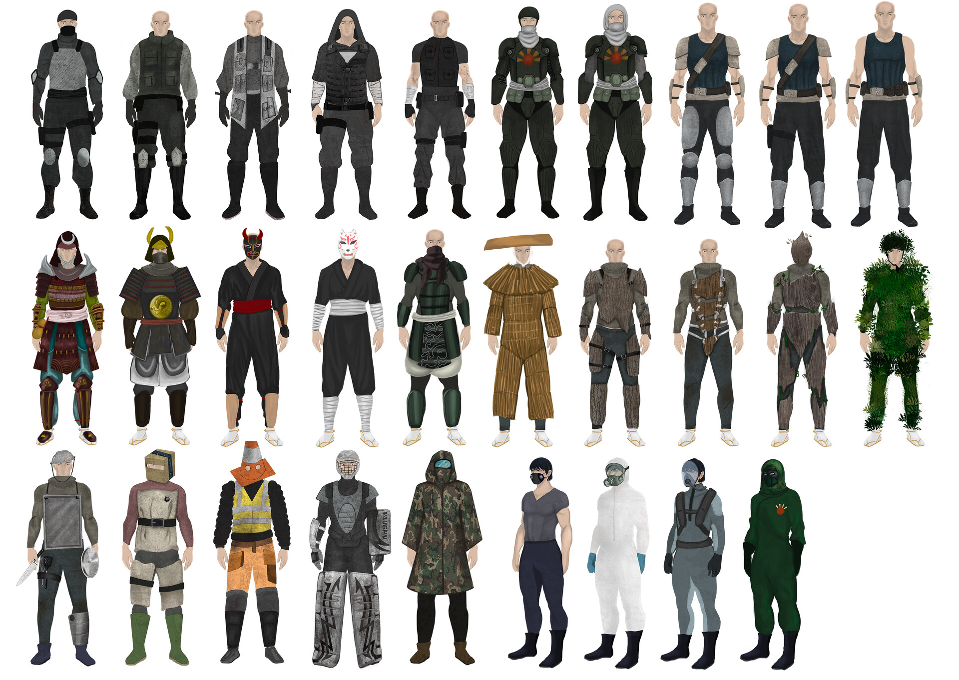 Layla Sulaiman - Fallout: Fukushima - Armour Sets