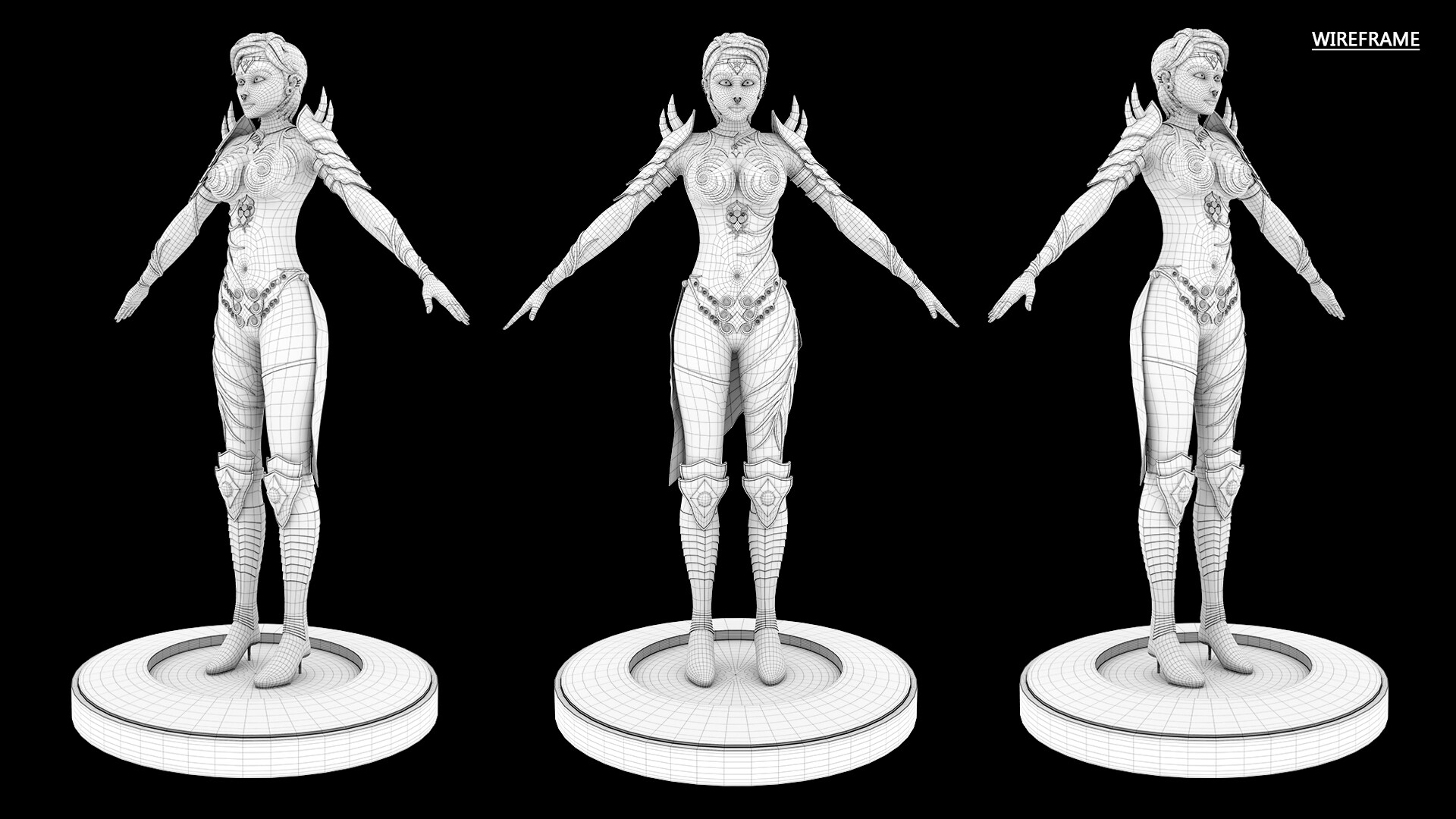 ArtStation - wireframe render