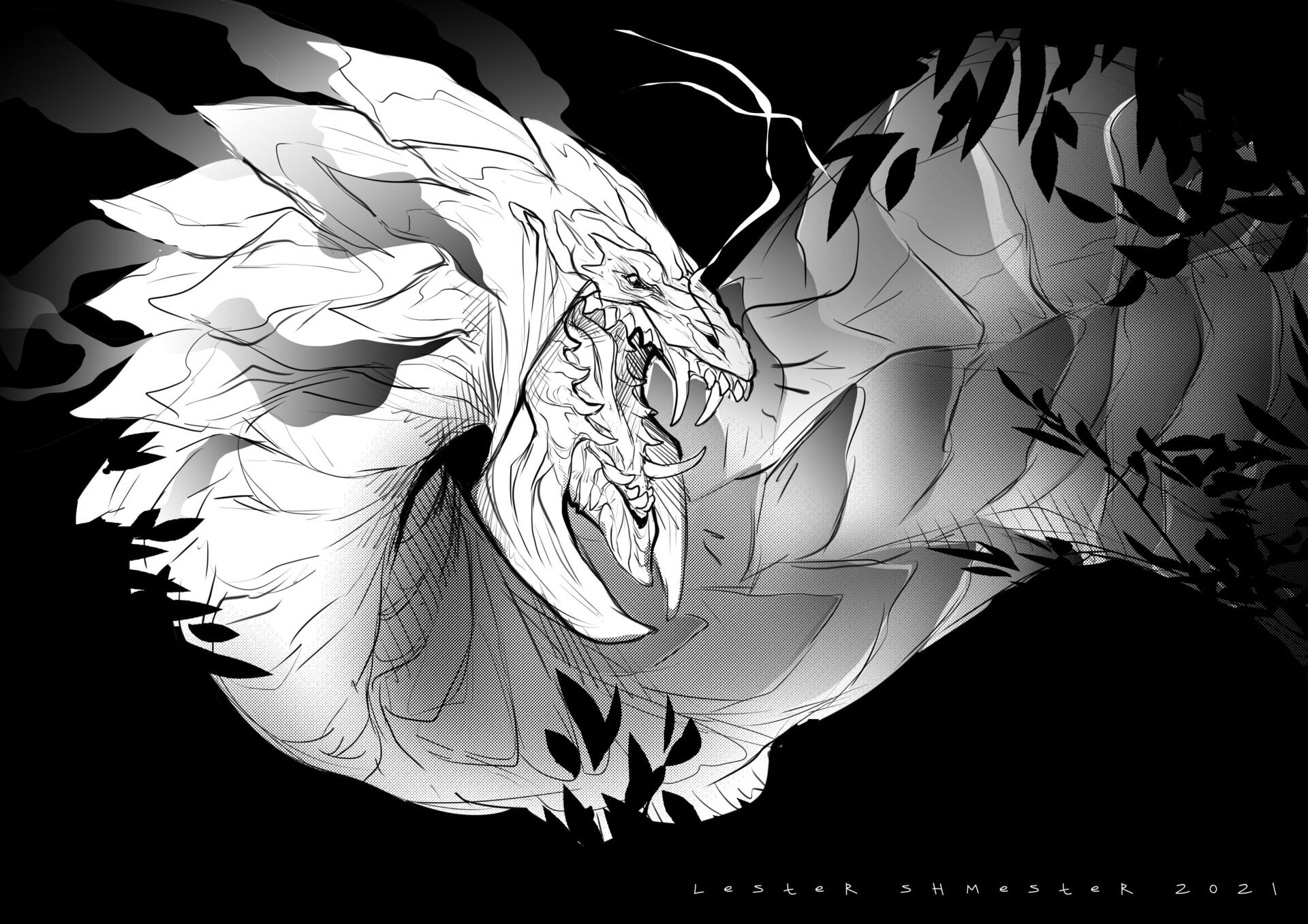 ArtStation - Dragon portrait