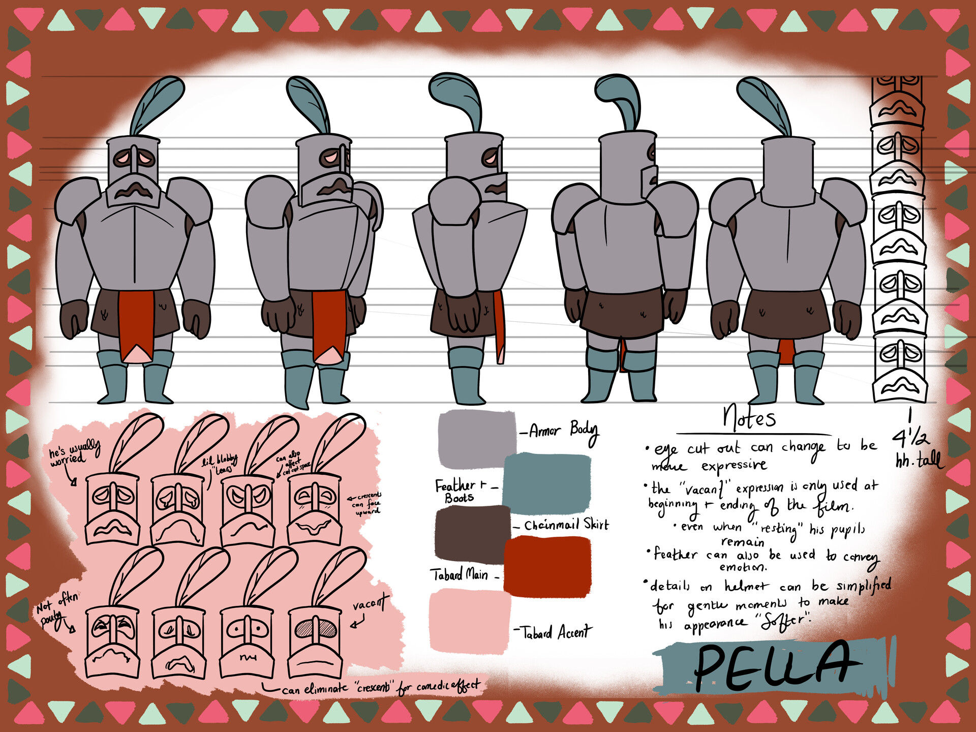 ArtStation - Senior Film Character Turnaround : Pella
