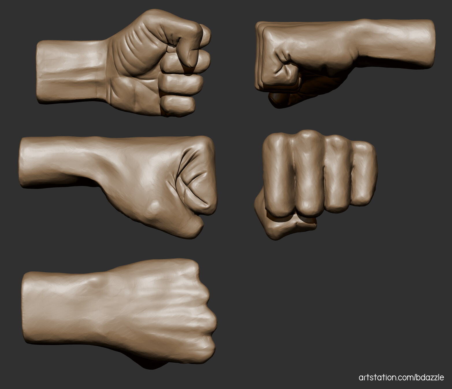 ArtStation - Fist Sculpture