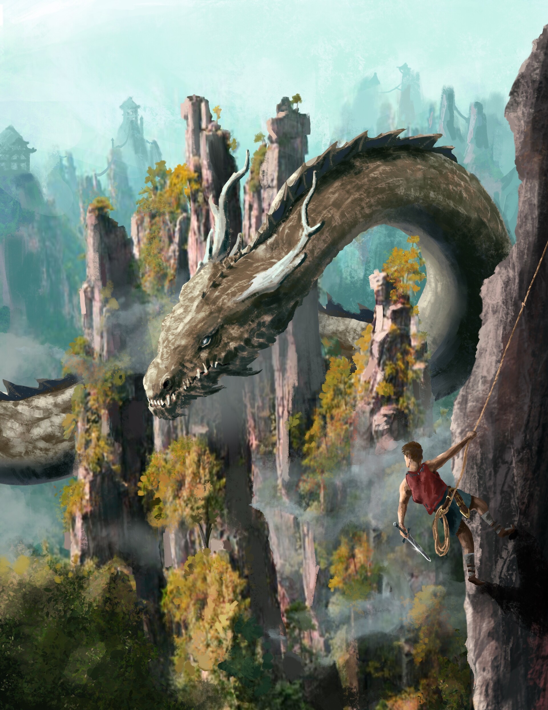 ArtStation - Dragon of the mist