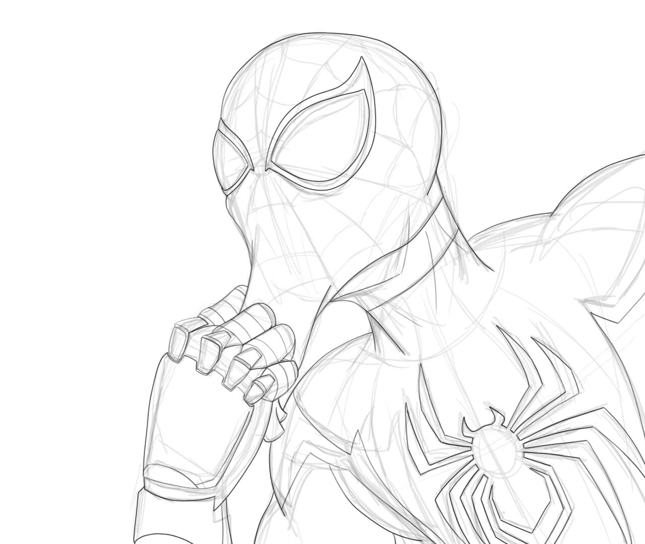 miles morales colouring pictures