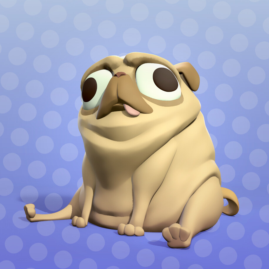 ArtStation - Unproductive pug