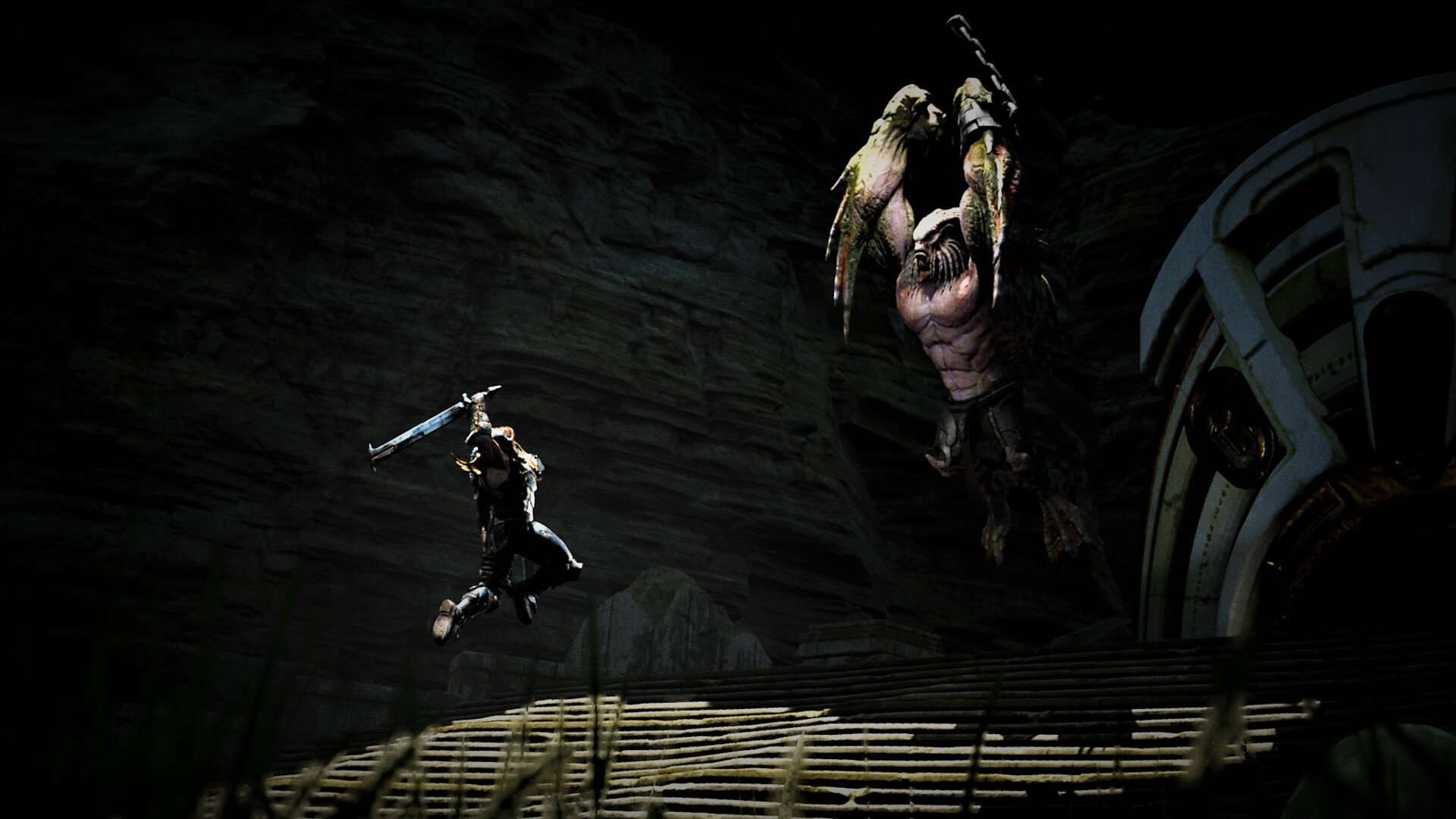 ArtStation - Man vs Monster