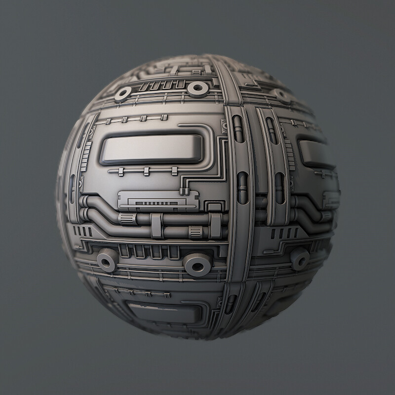 拜哈因 - Substance Designer SciFi#12