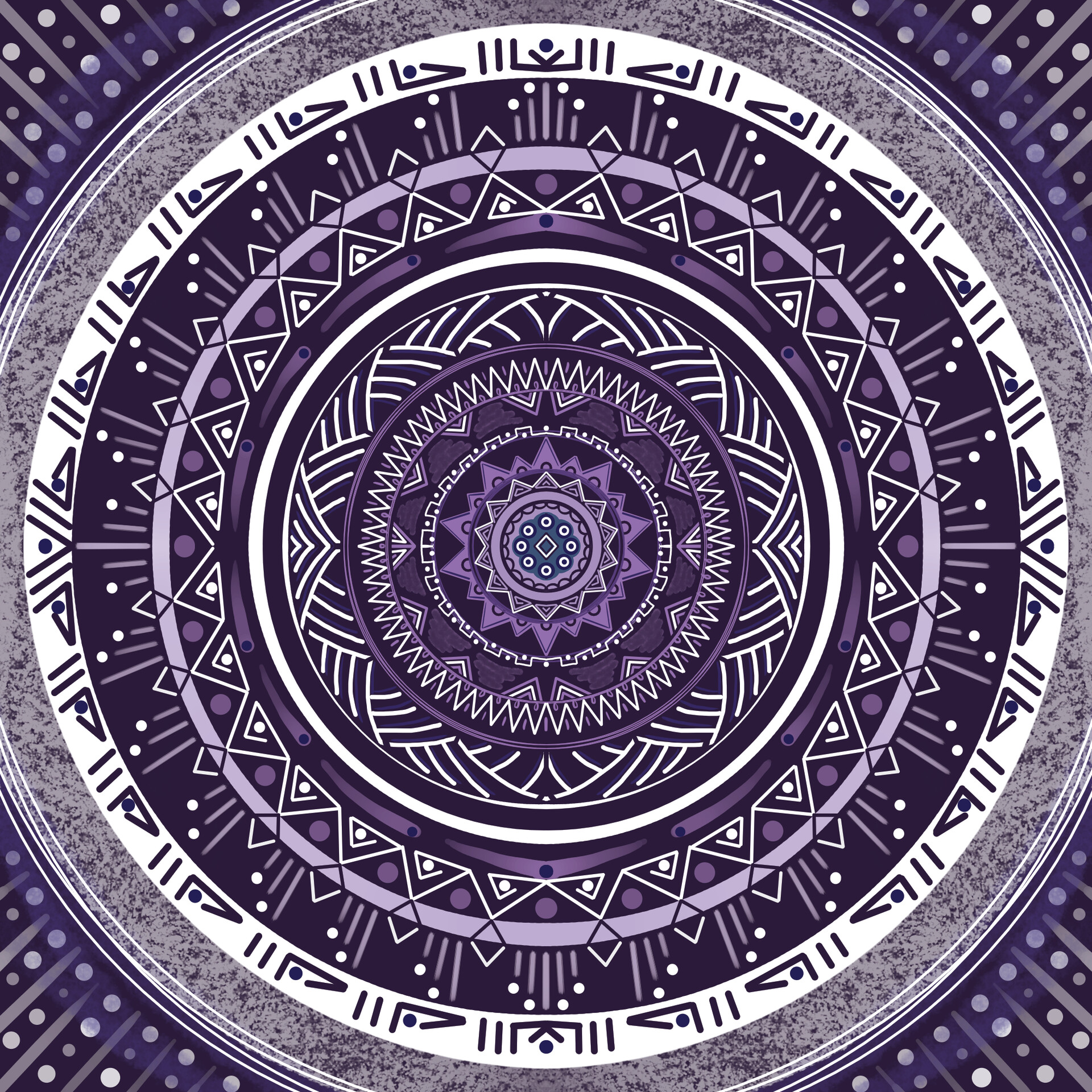 ArtStation - Amethyst mandala