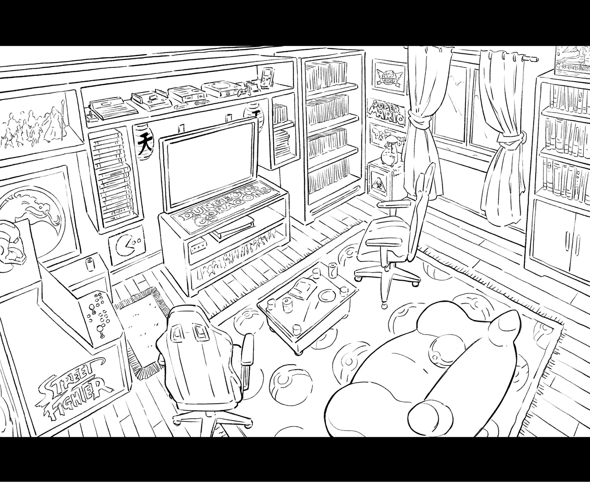 how to draw a room design