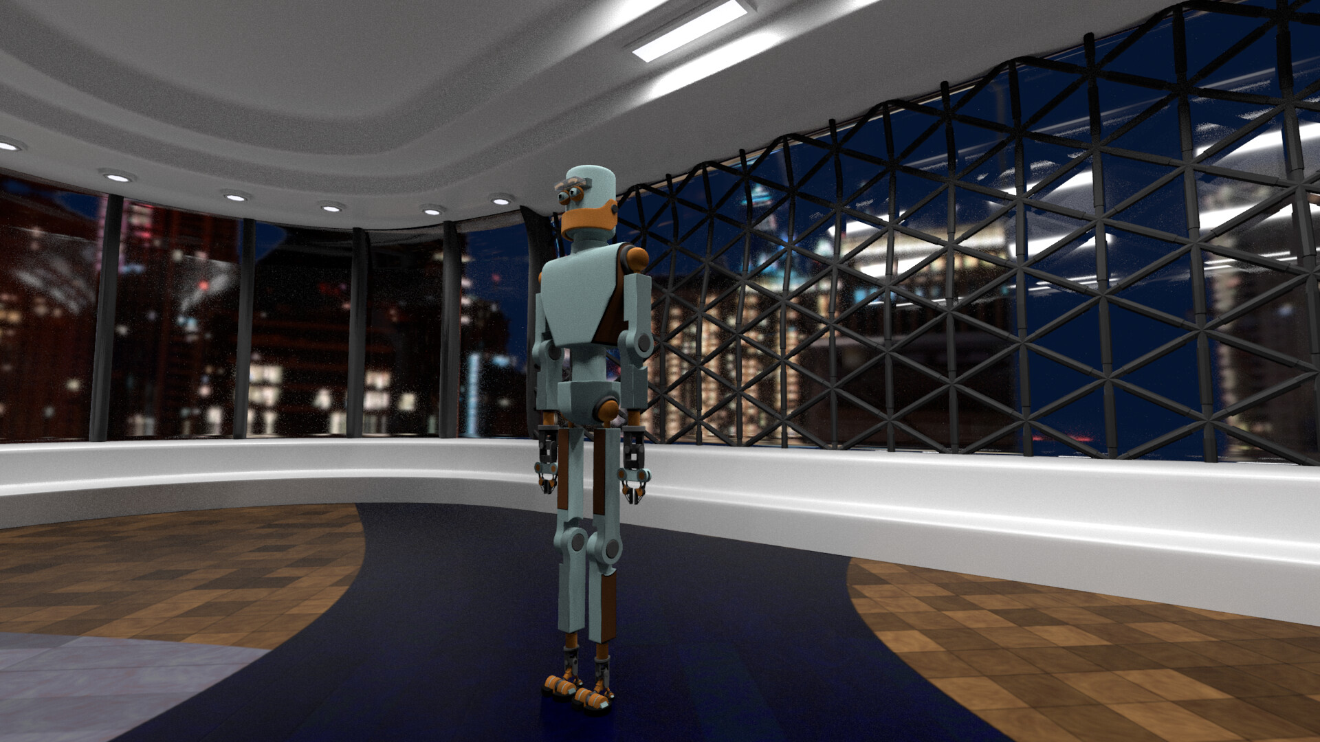 ArtStation - CGMA Intro to Maya in 2019. "Cartoon Robot" and reworked in 2021.