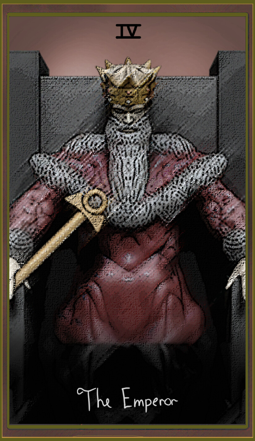 ArtStation - 3D Tarot Card Series - The Emperor