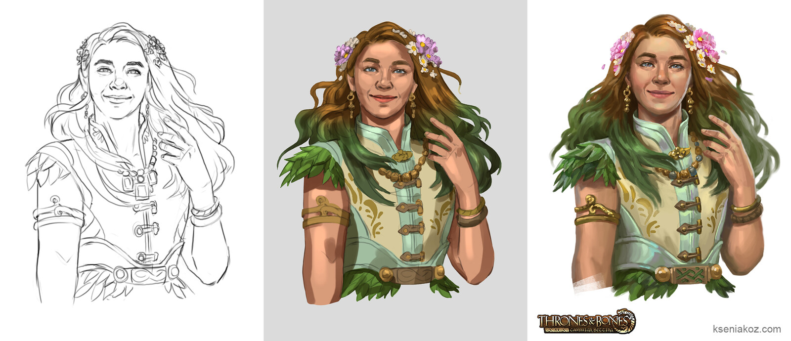 Ksenia Kozhevnikova - Thrones&Bones: Character Portraits