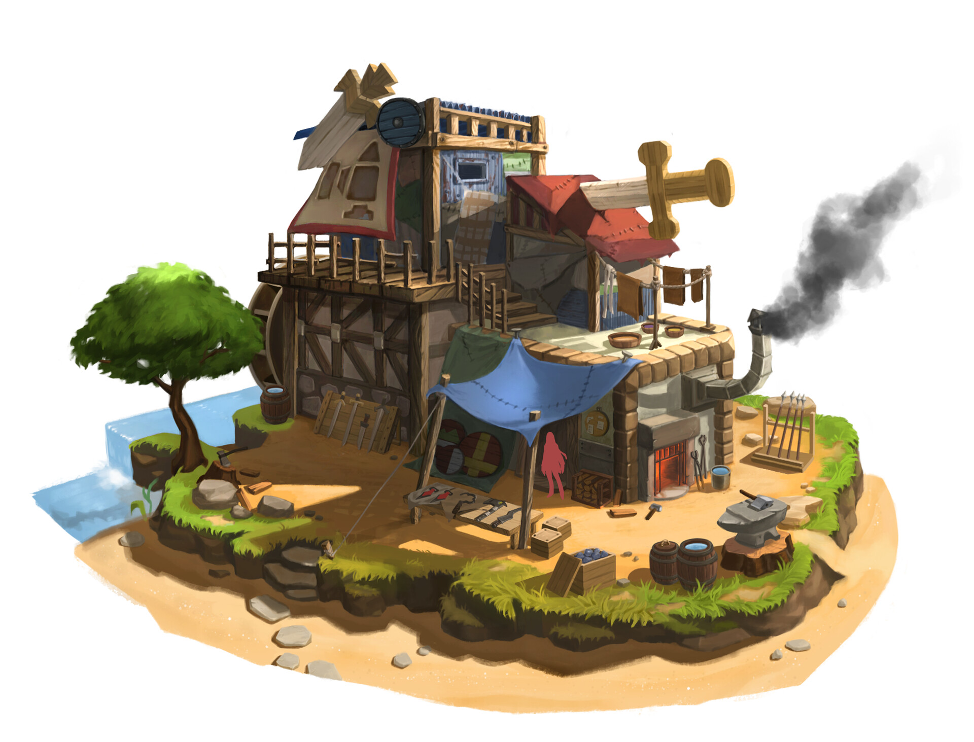 ArtStation - blacksmith shop