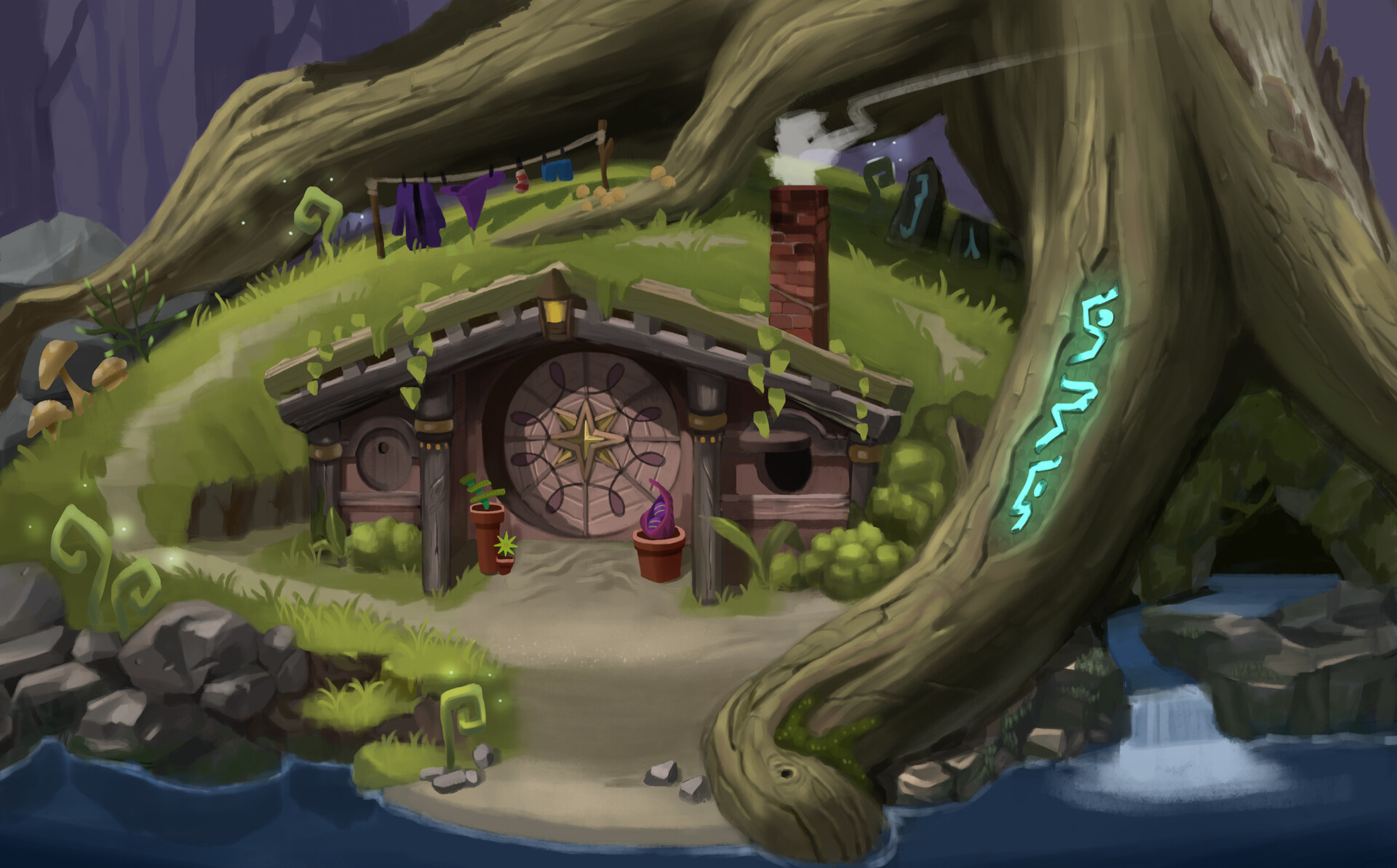 ArtStation - The Hermit Wizard's House