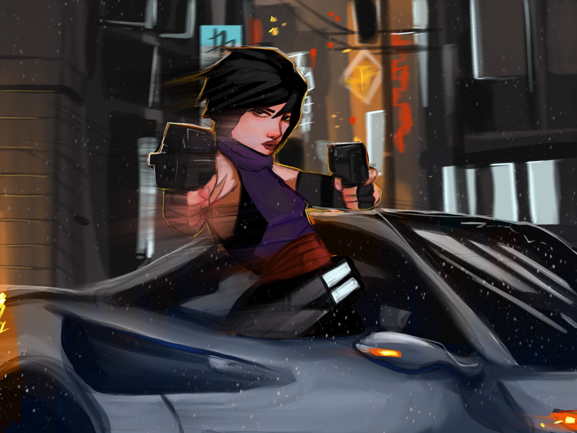 ArtStation - Drifting in Tokyo