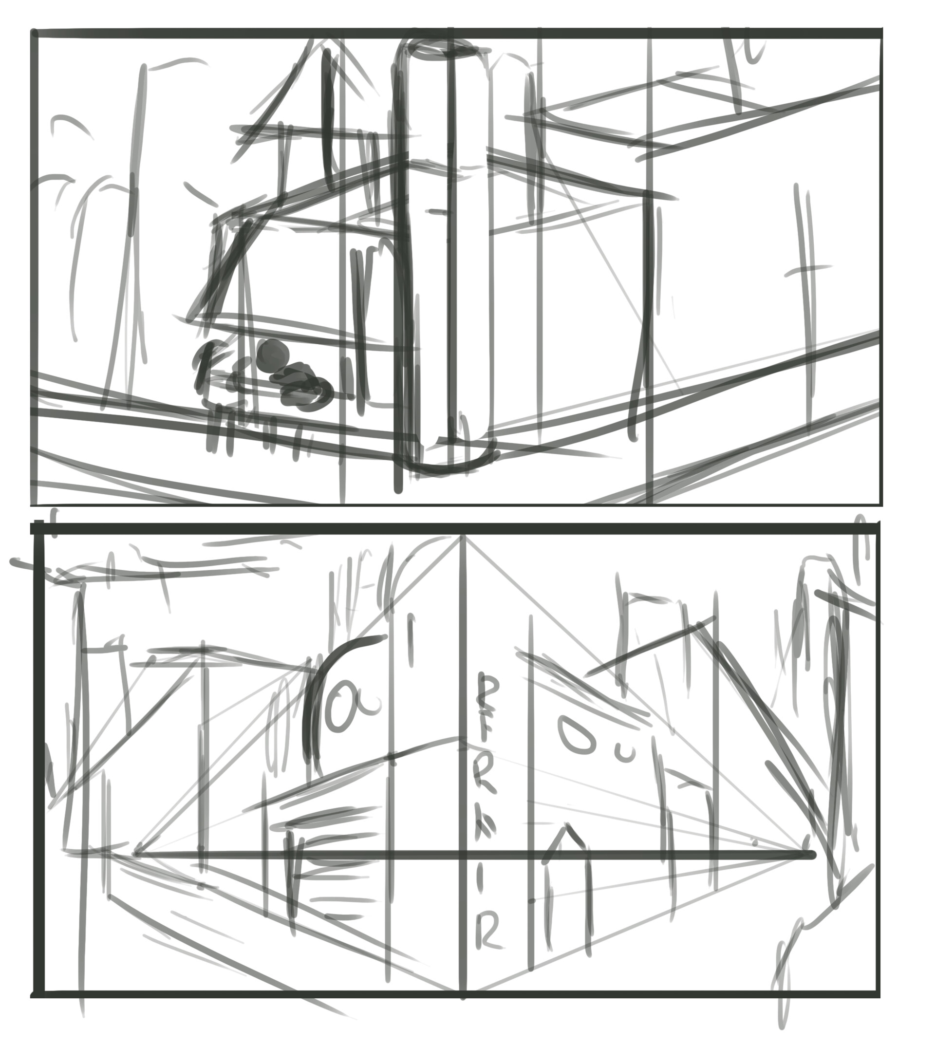 Courtney Spencer - Alien Street Corner Scene design