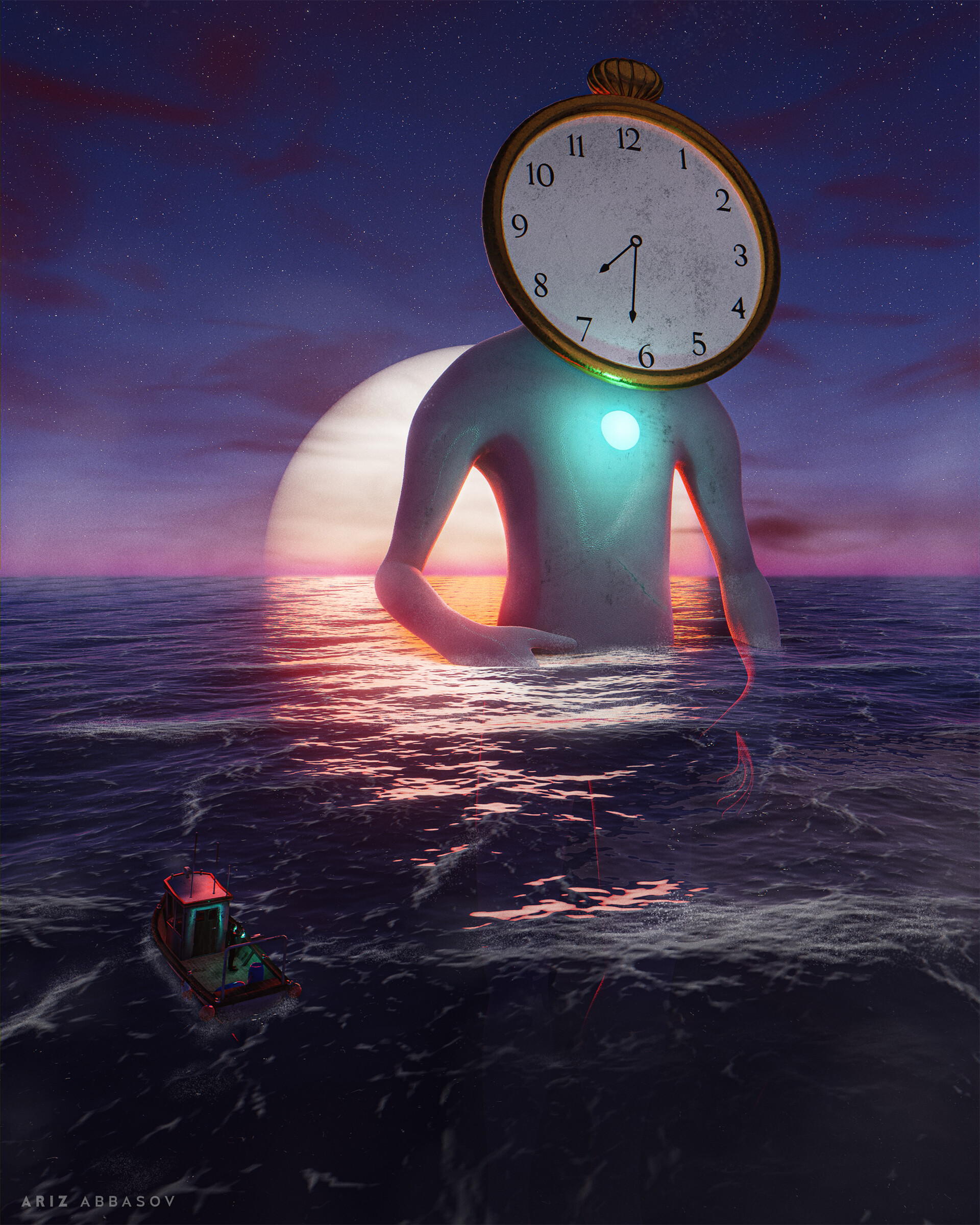 ArtStation - Sunset timer