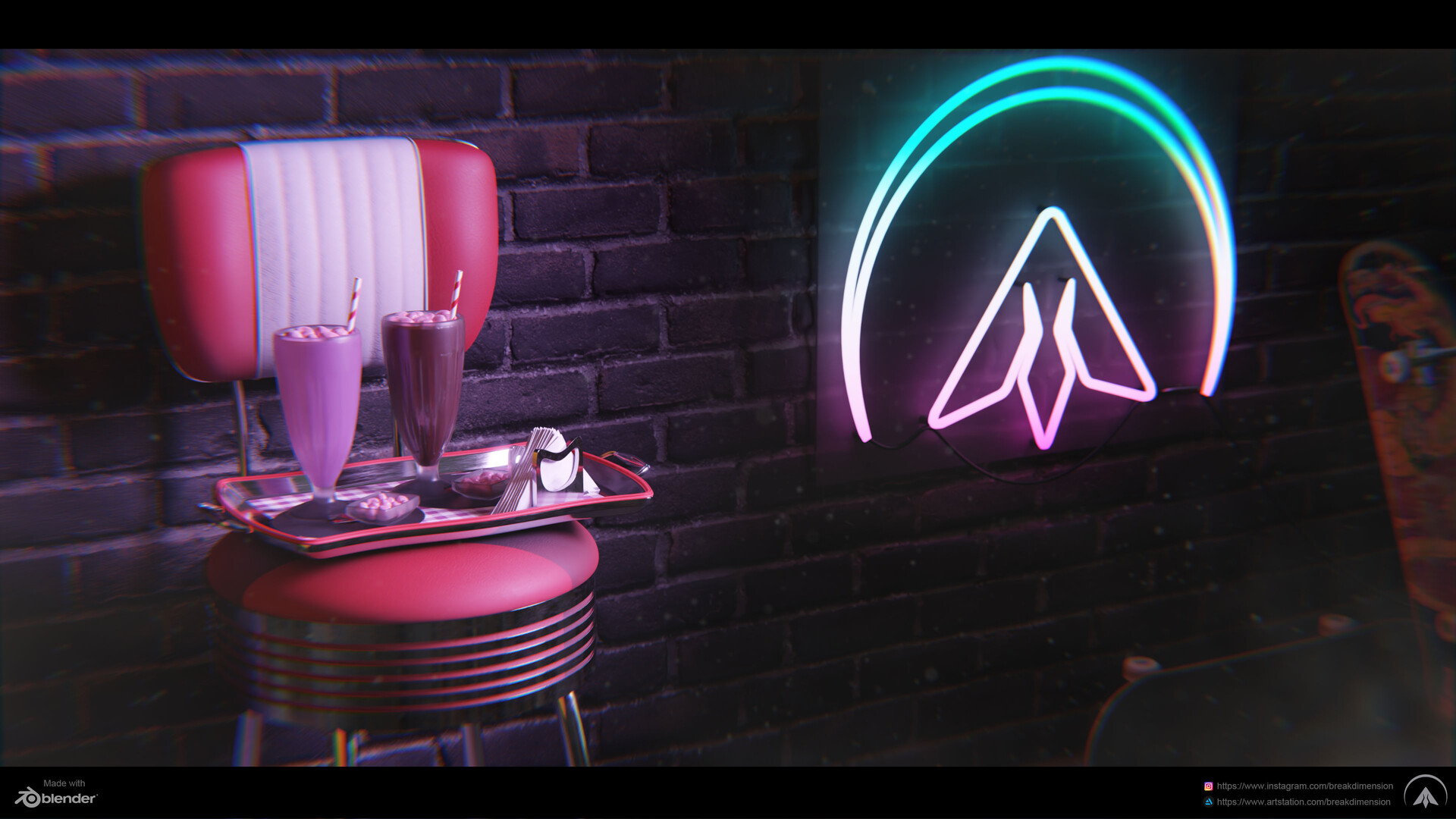ArtStation - Retro Bar