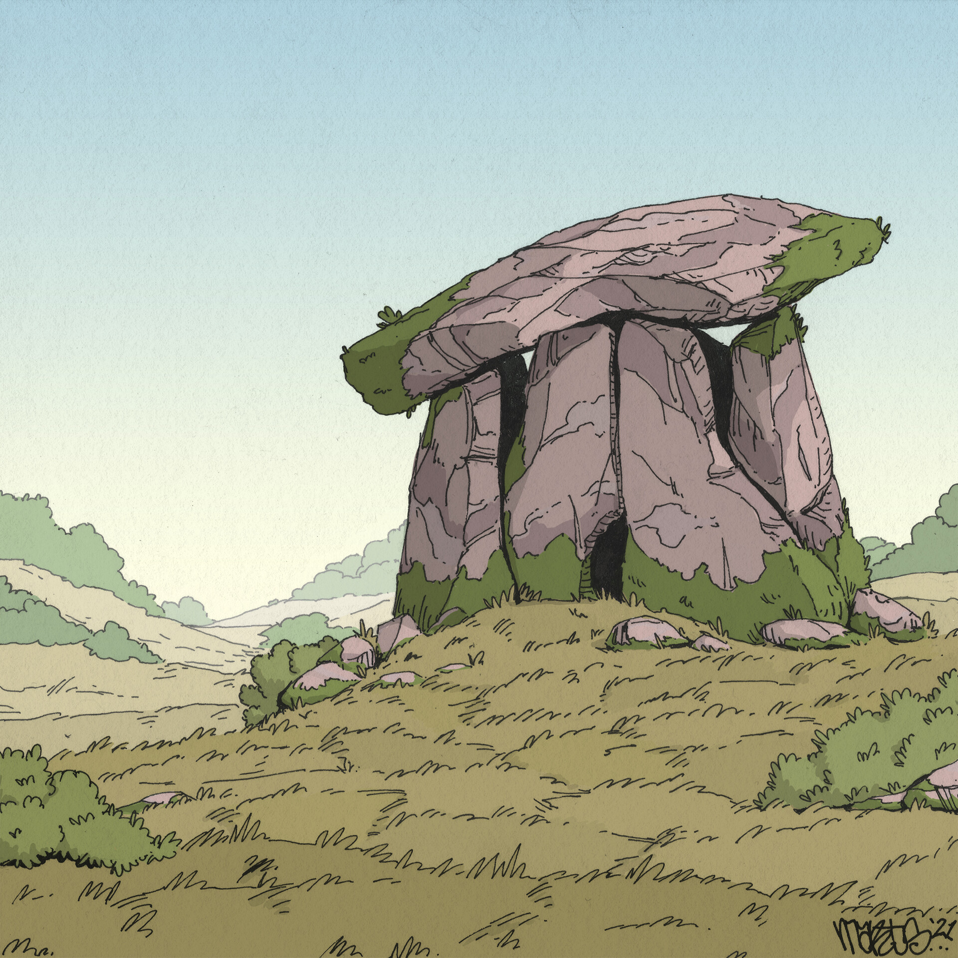 ArtStation - Dolmen Tomb