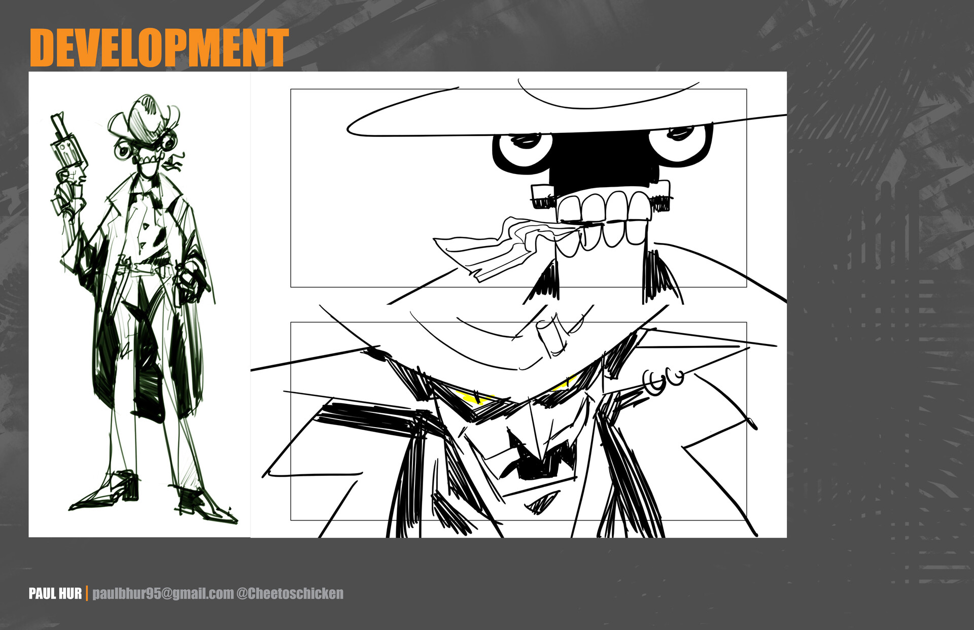 Paul Hur - Space cowboy pet dog - storyboard