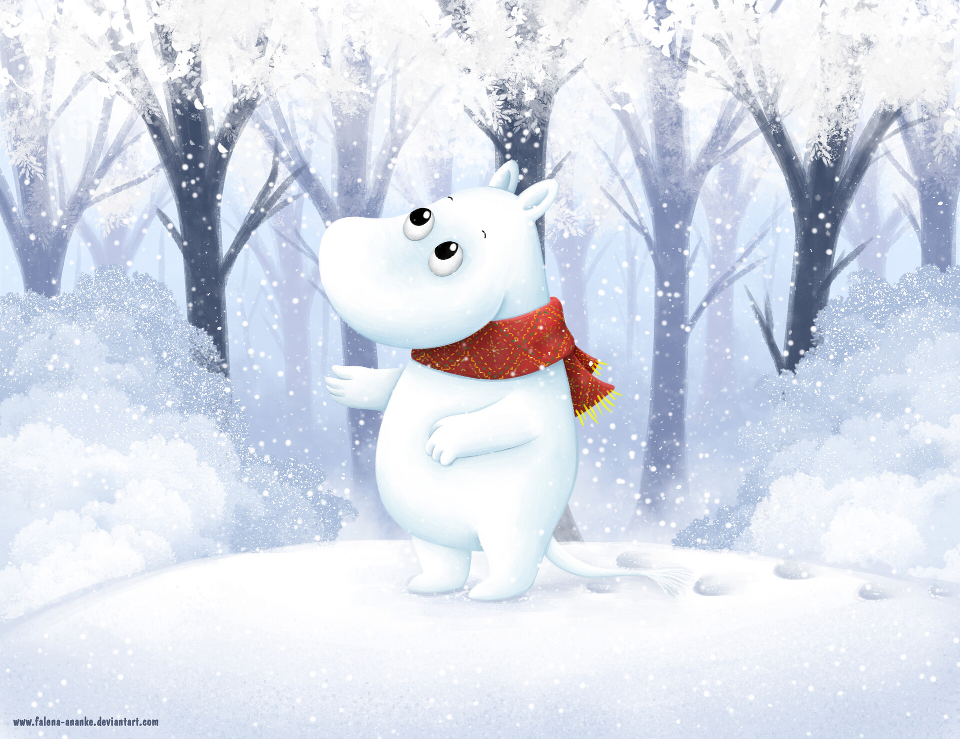 ArtStation - Moomin Troll and Snow