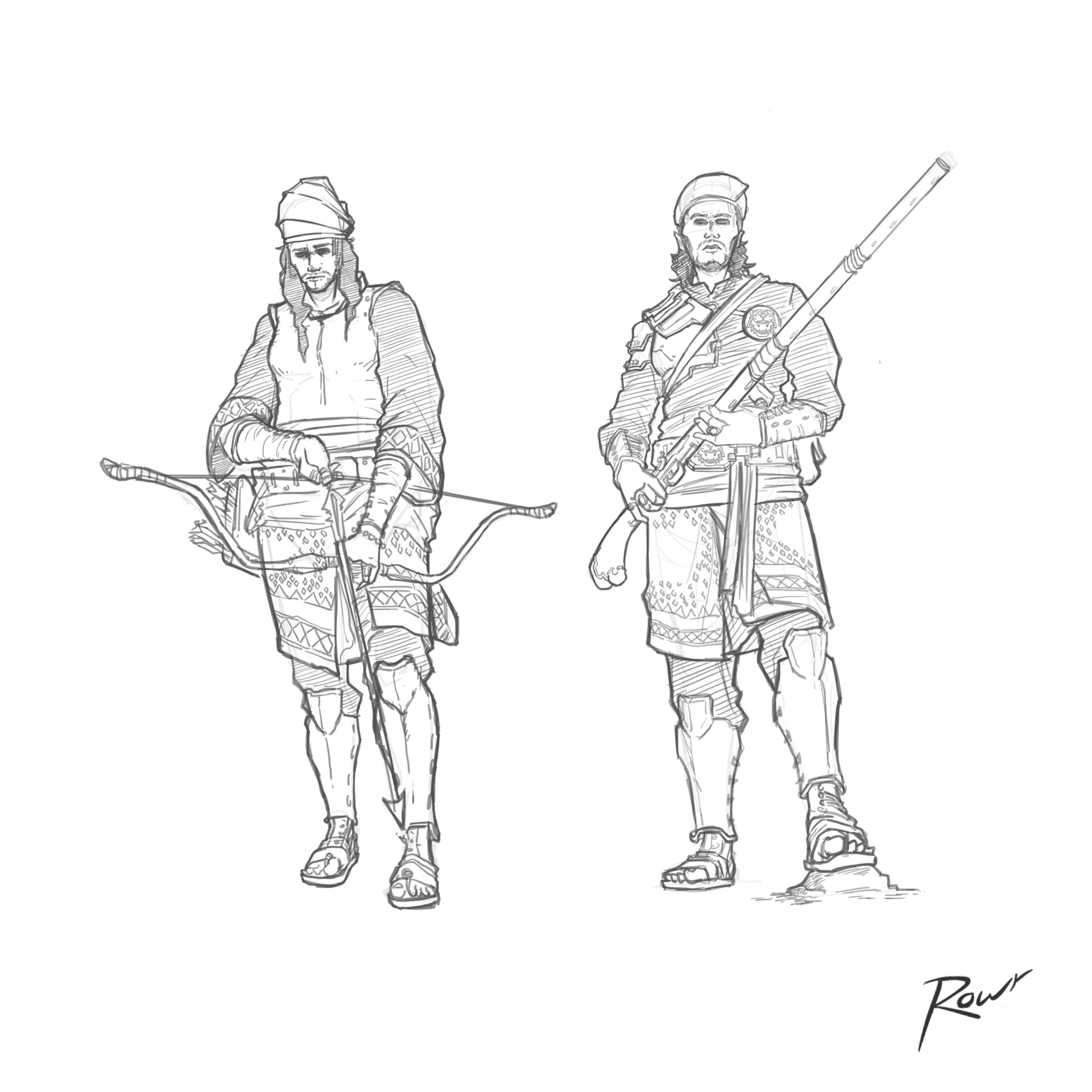 ArtStation - ' Sultanate Empire of Malacca ' ( Bowman & Musketman ...