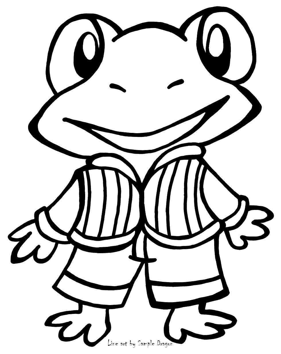 froggy goes to school coloring pages