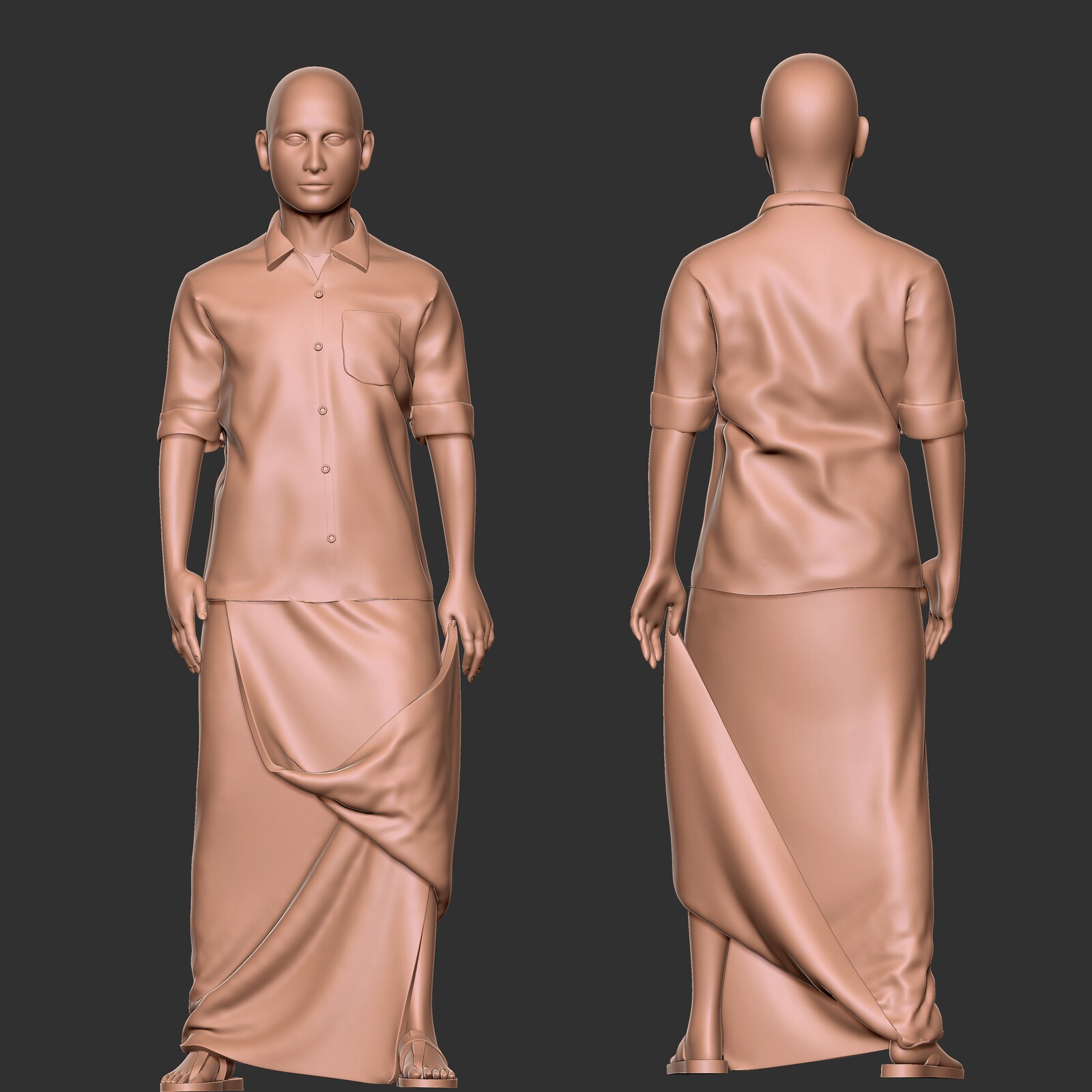 Paul Adams - Indian Dress Study