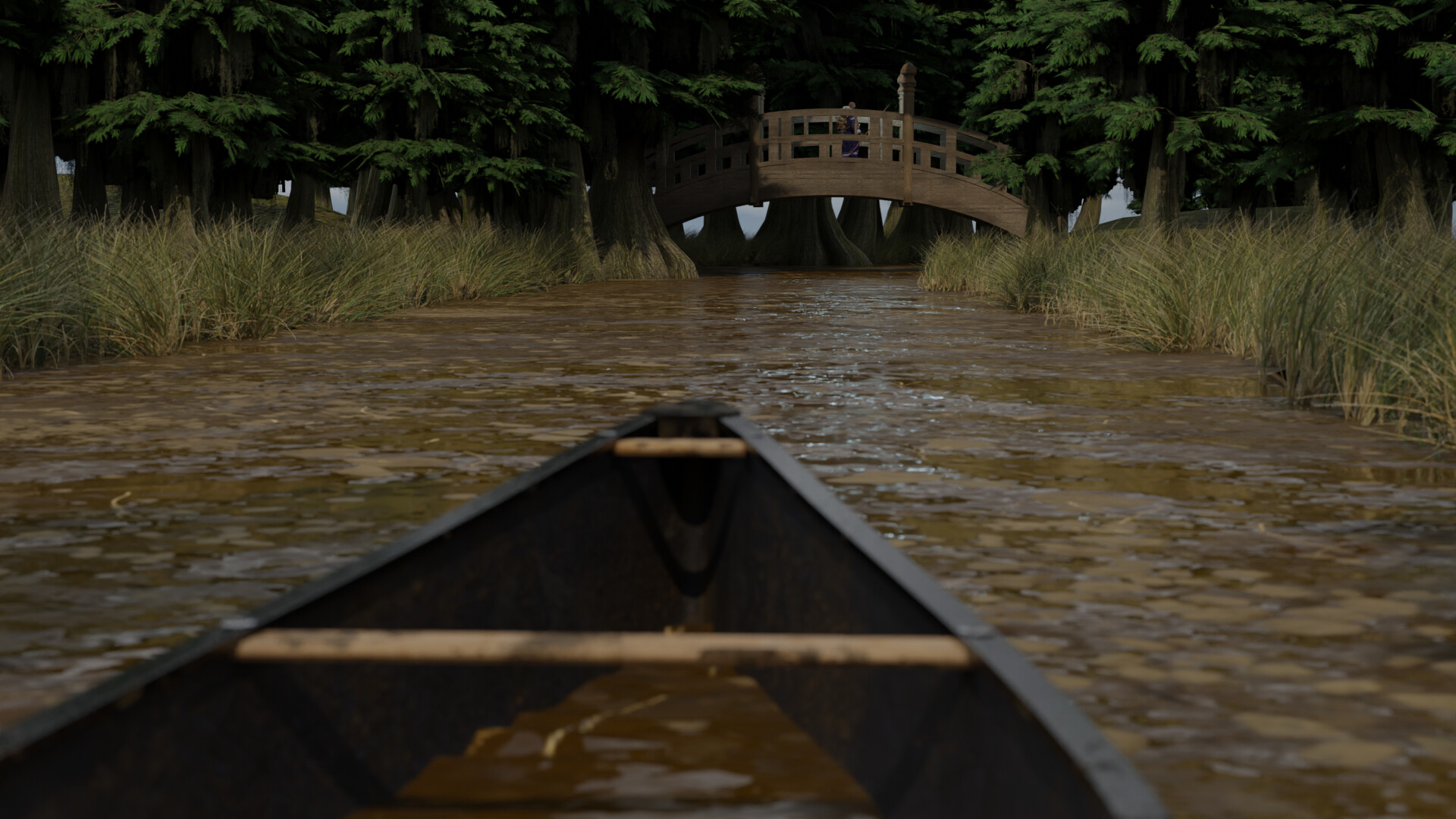 ArtStation - Canoe Swamp Scene
