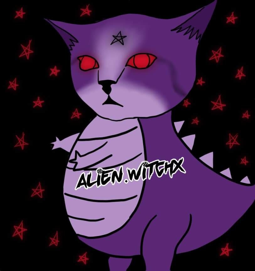 ArtStation - Demon cat dinosaur 🐱🦖