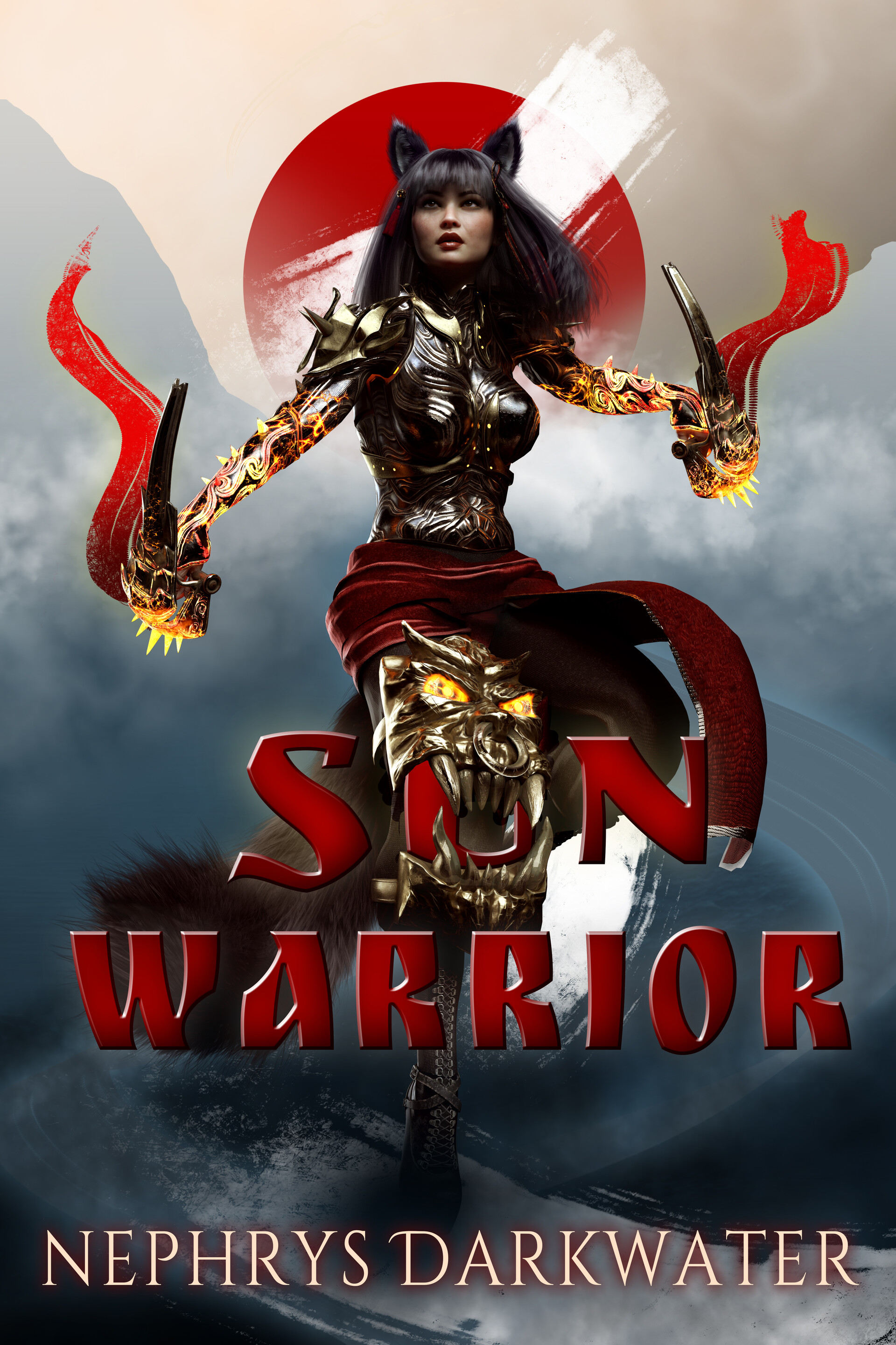 Angel Van Dam - Sun Warrior: Commissioned Book Cover