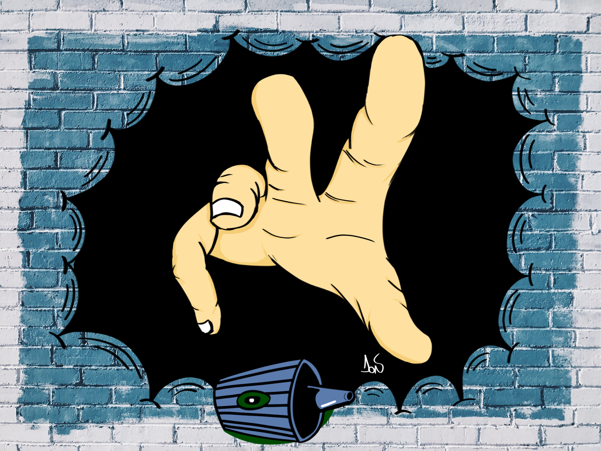ArtStation - The graffiti hand
