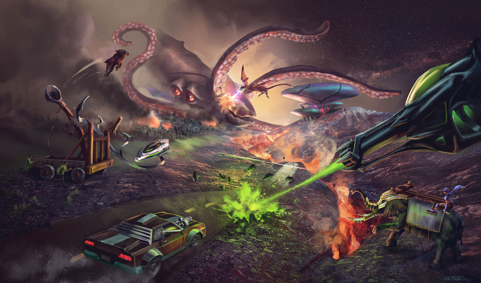 ArtStation - PNE Games Splash Art