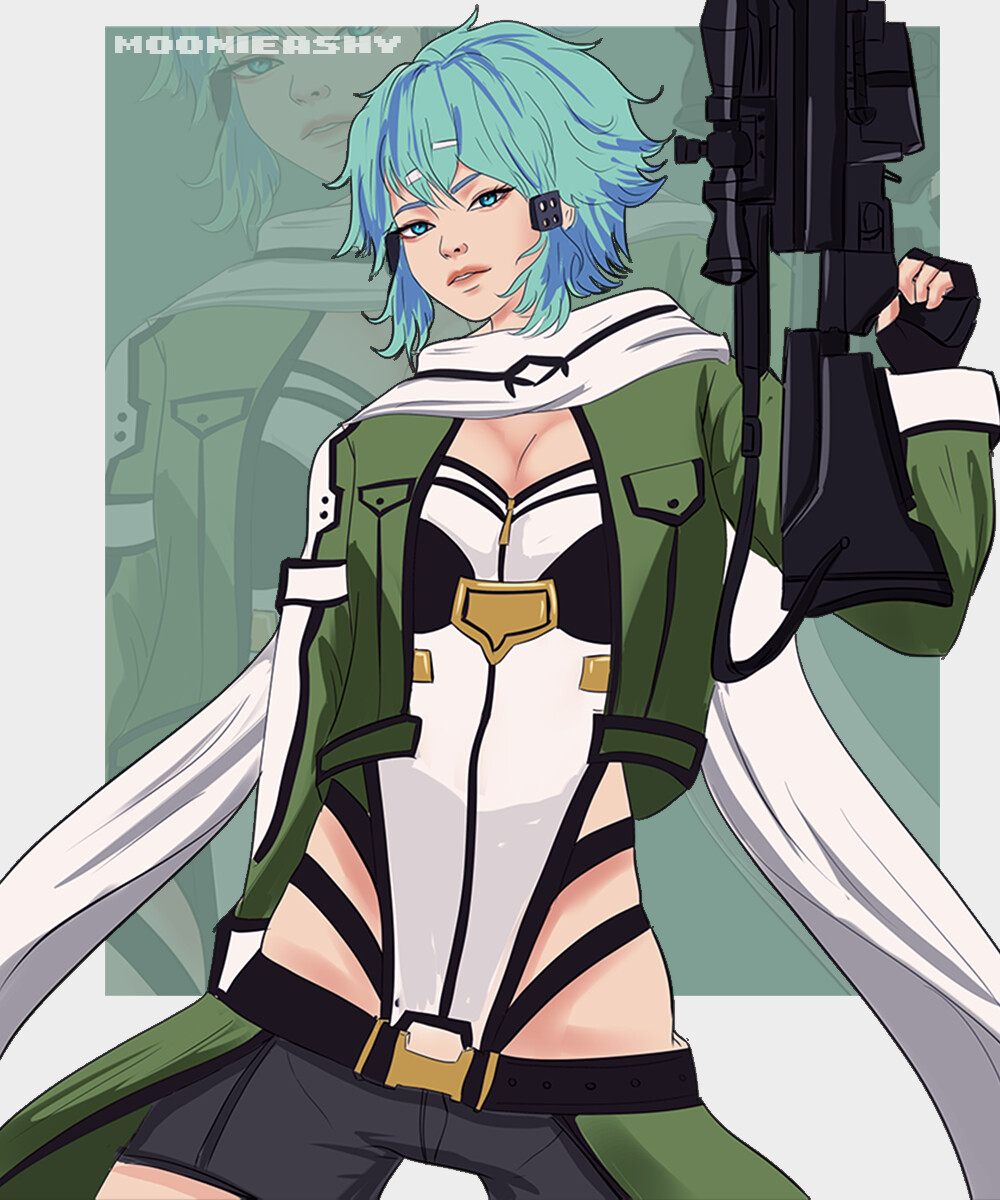 ArtStation - Sinon Sword Art Online- Rework