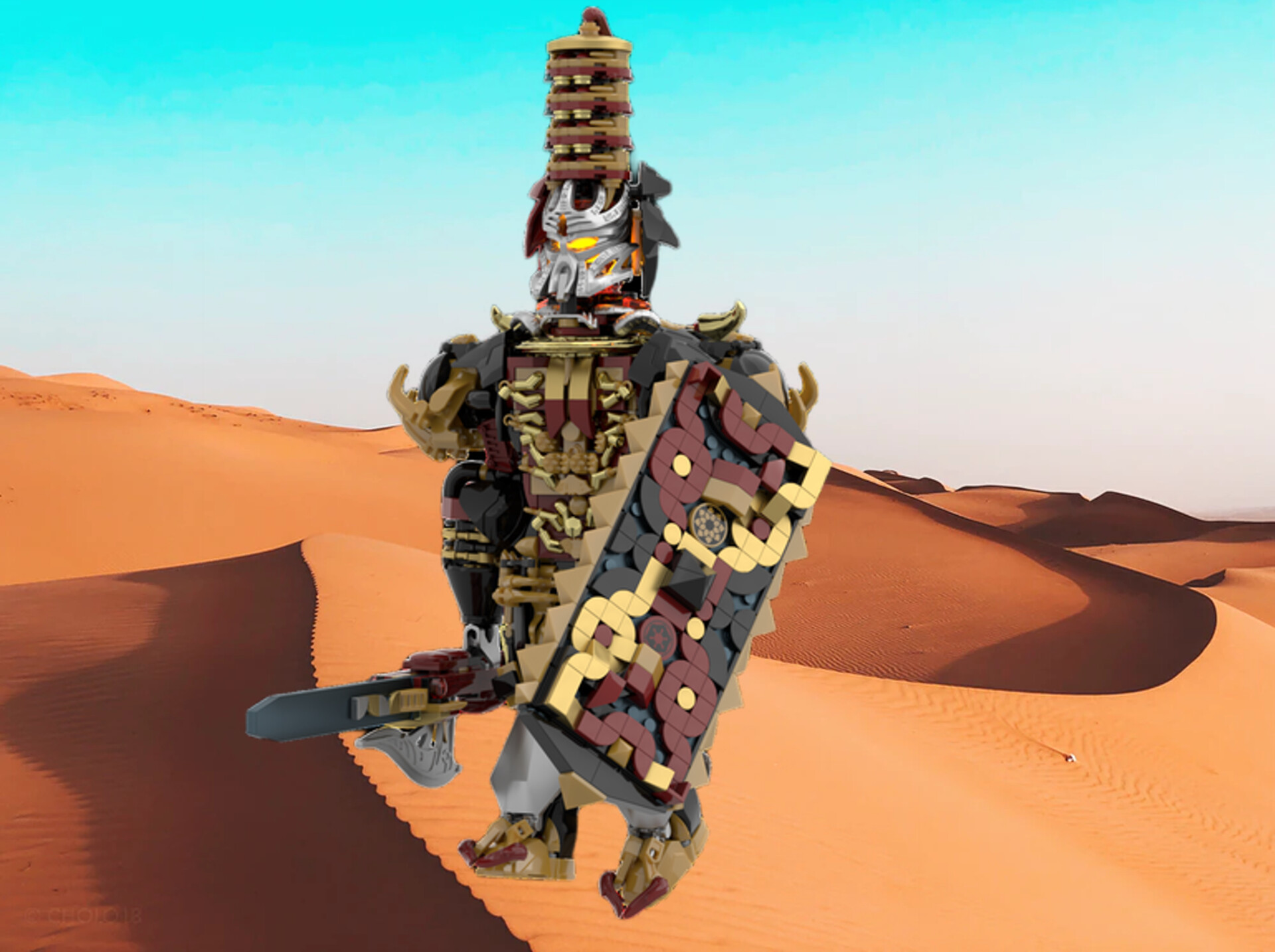 ArtStation - Vitez The kindred Cavalryman Lego Stud.io Ultrabuild 990pcs