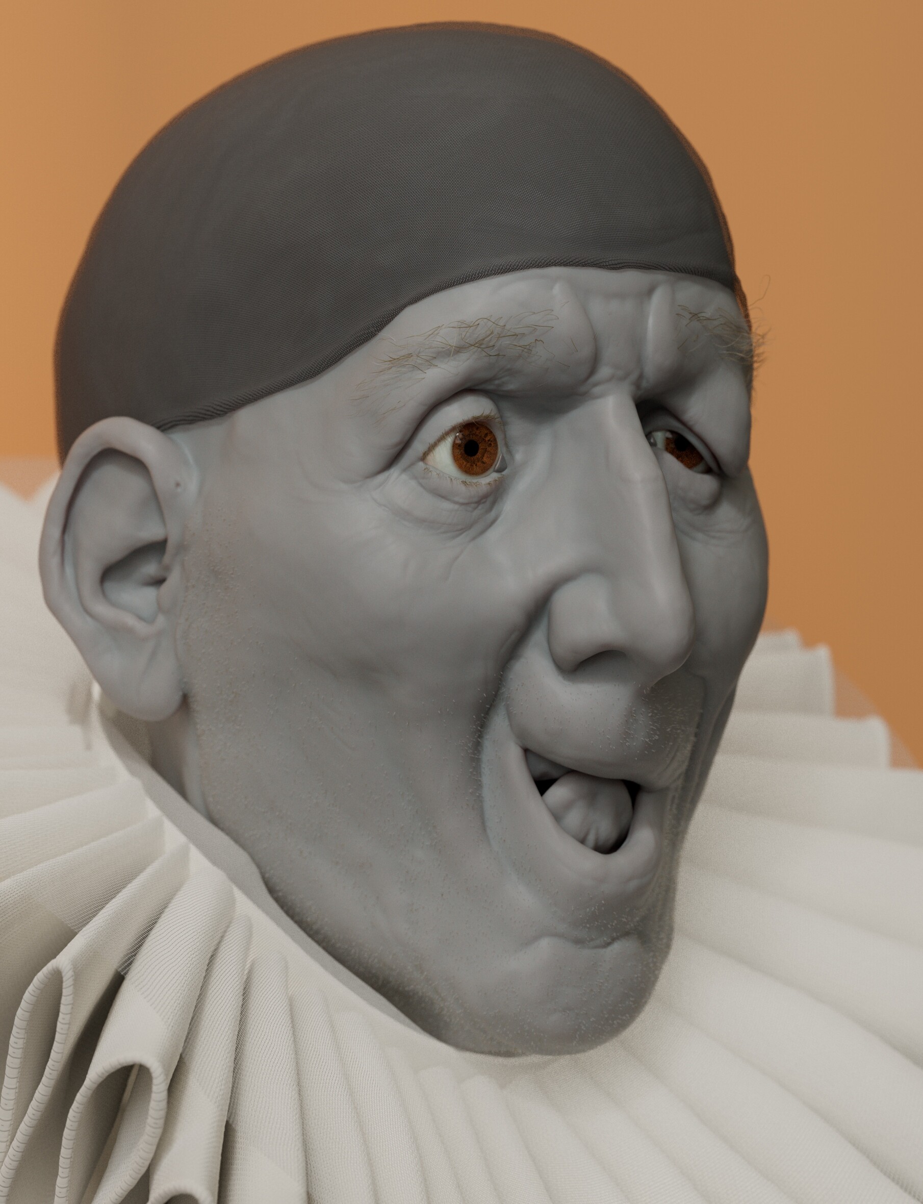 ArtStation - Gustave Dores Pierrot Grin (Early WIP)