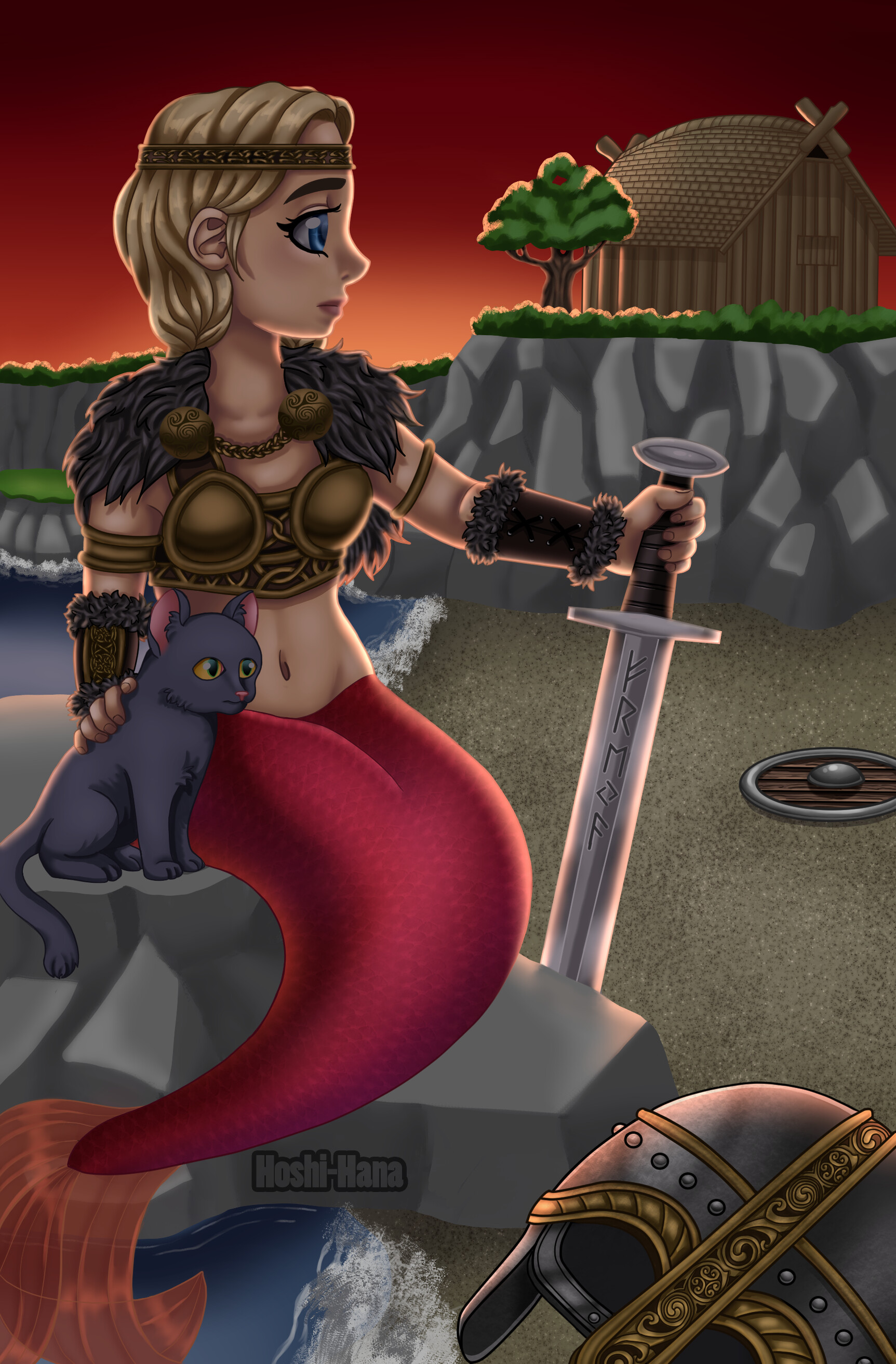 ArtStation - Collab: Shieldmermaiden