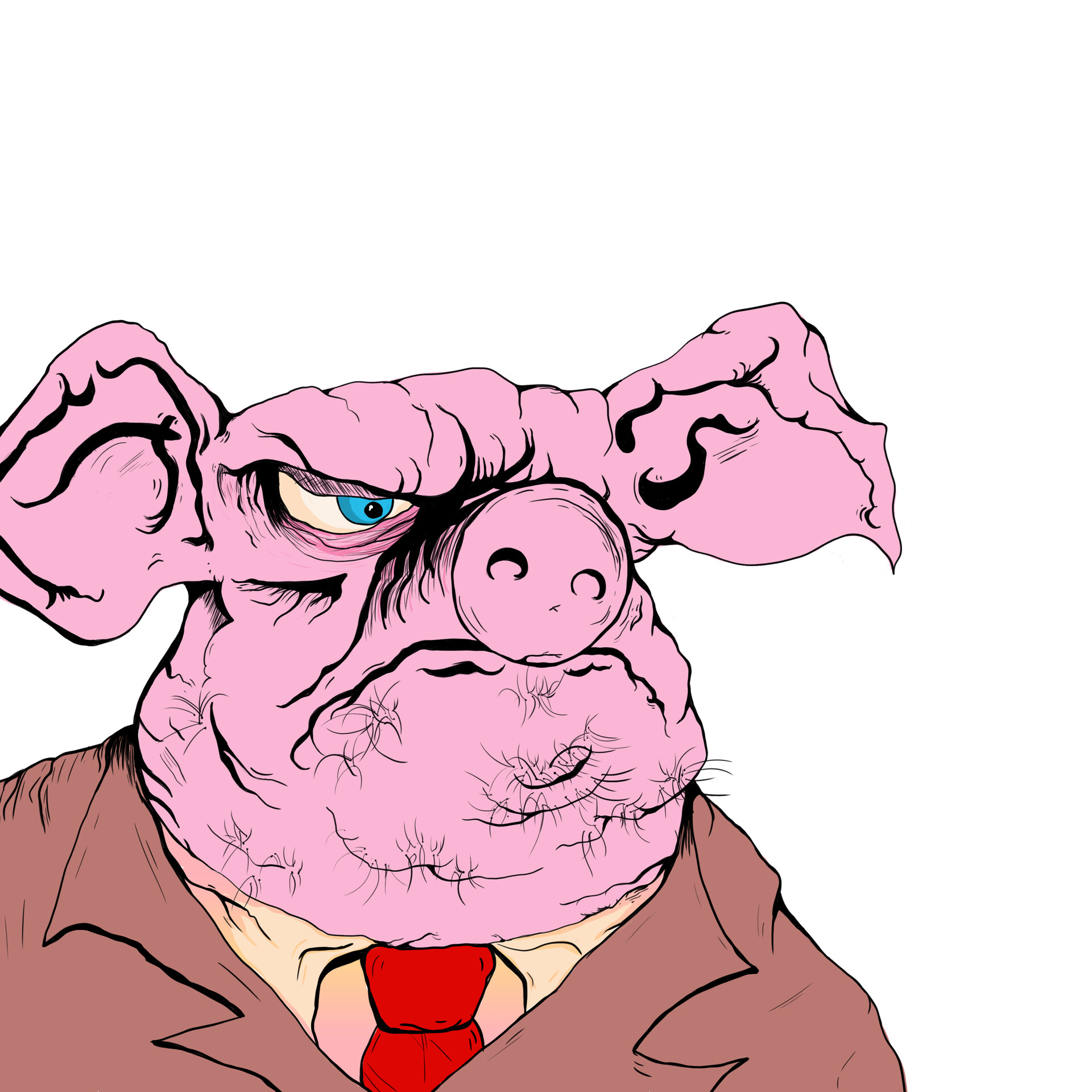 Napoleon Animal Farm Drawing