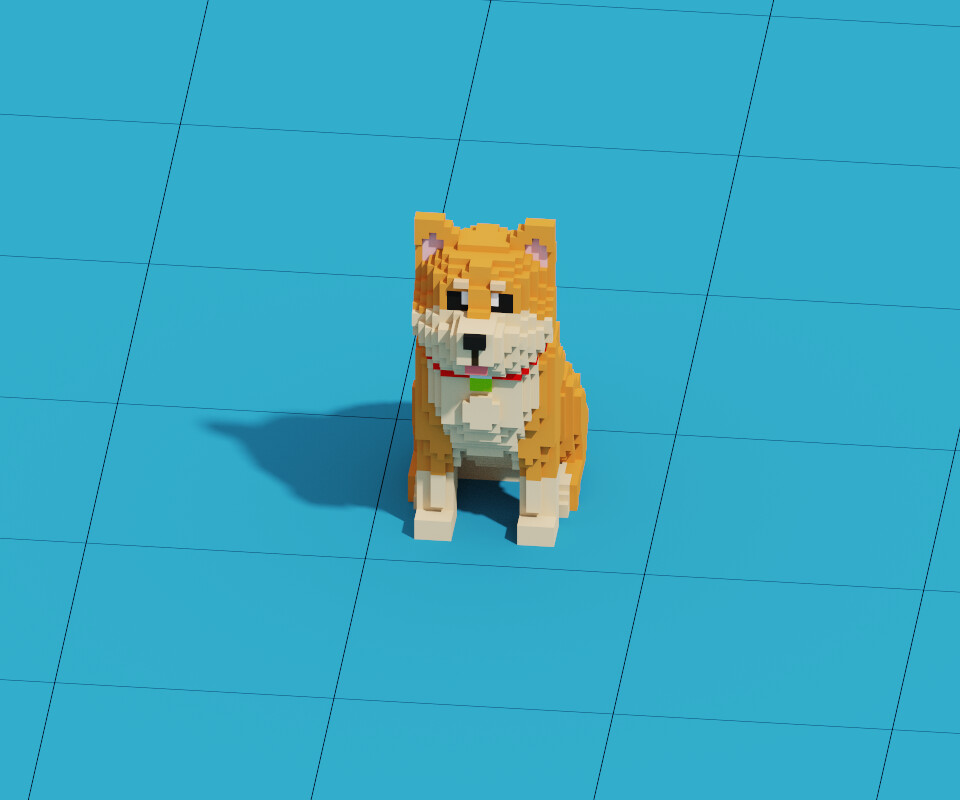 ArtStation - Voxel Shiba Inu