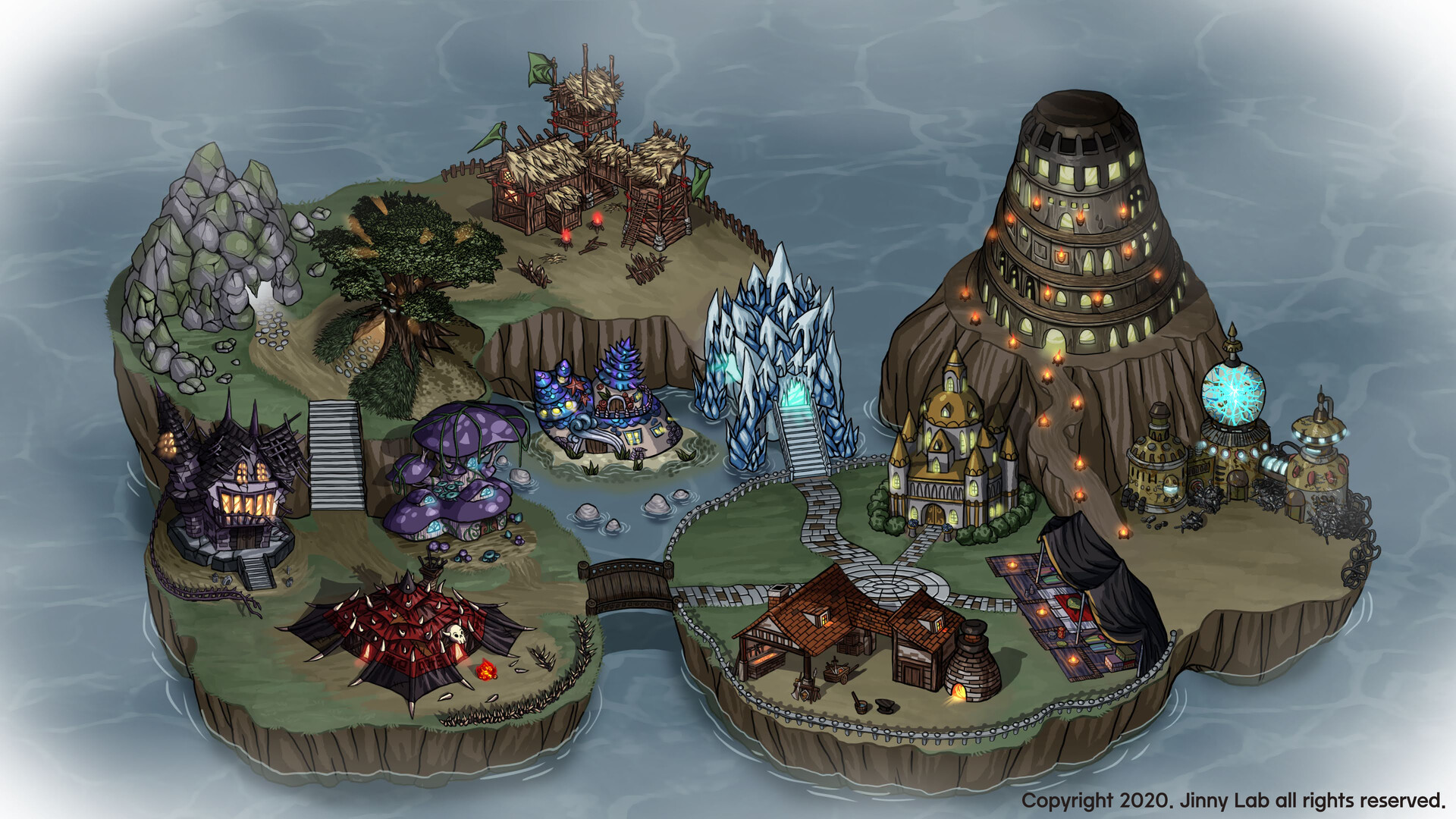 ArtStation - Game Village Artwork