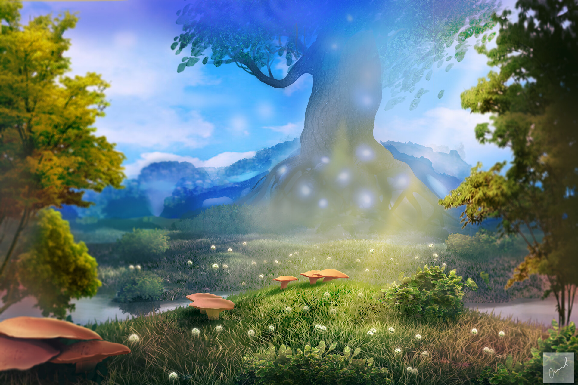 ArtStation - Ori recreate matte painting