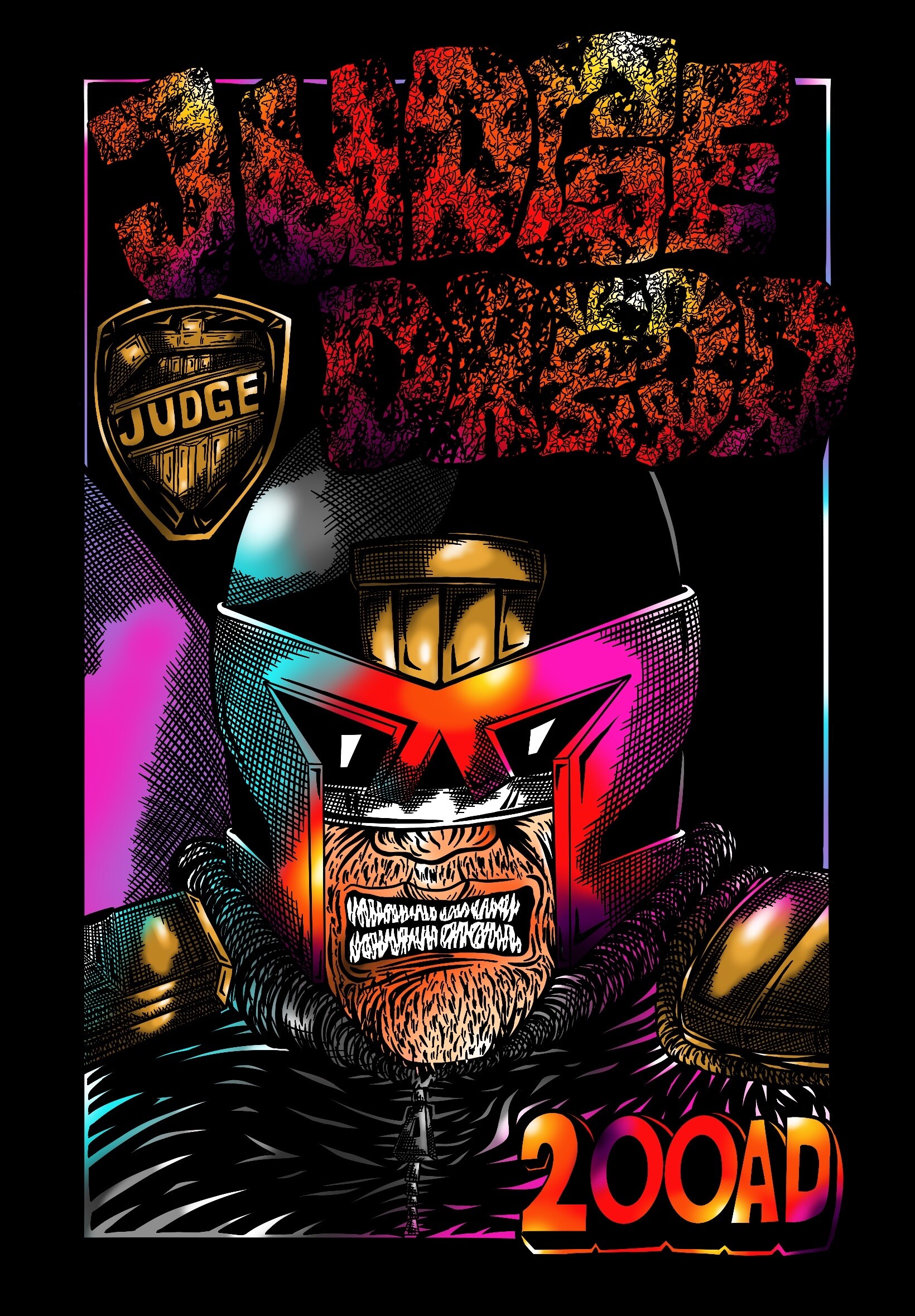 ArtStation - JUDGE DREDD color comic art