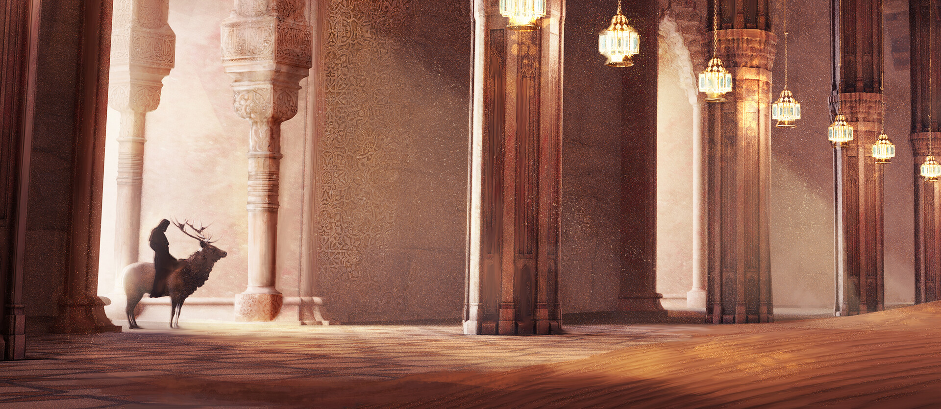 Elena Conte - Illustrator & concept artist - Alhambra in the desert