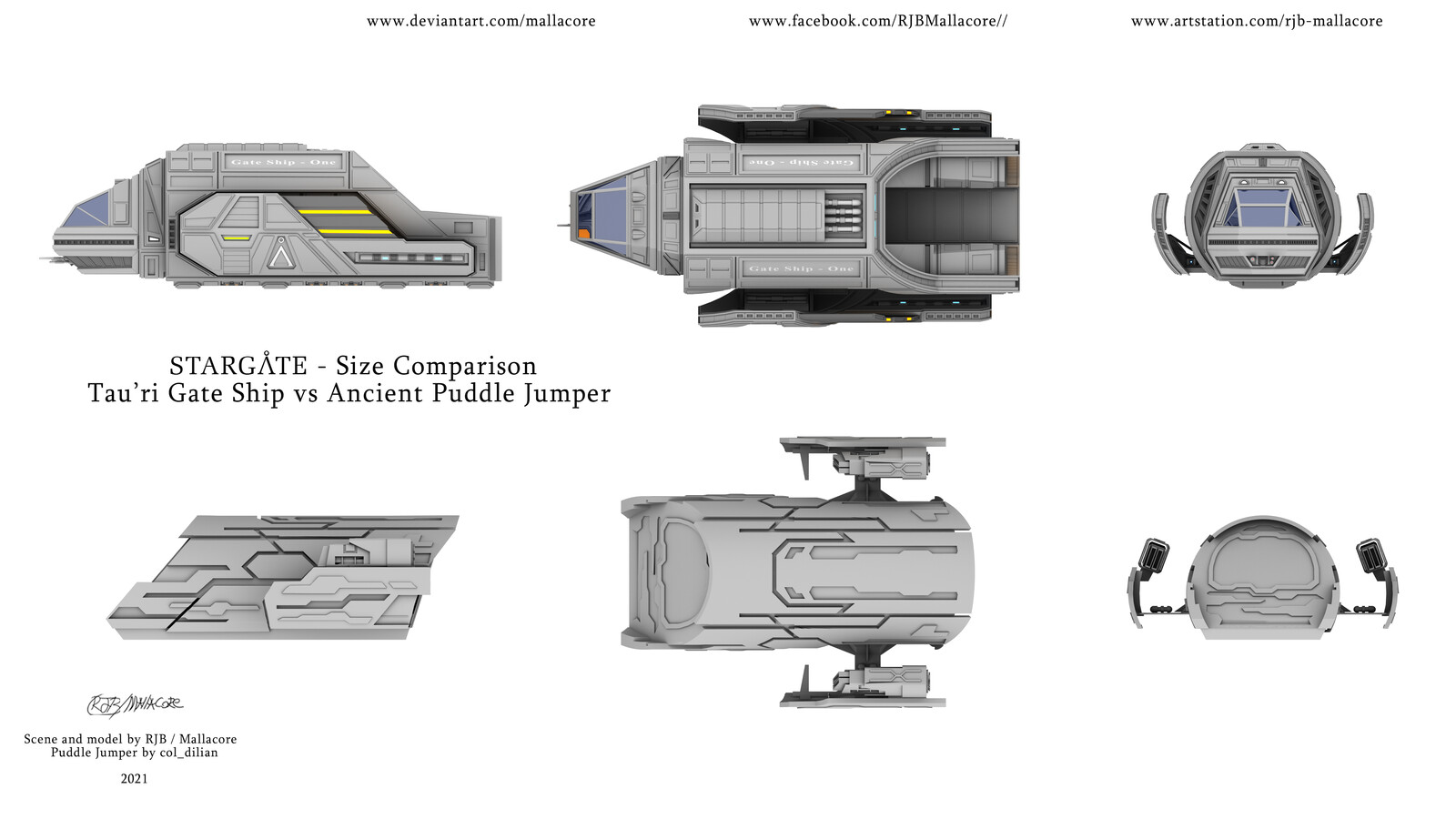 Ryan Begemann - Stargate - Tau'ri Gate Ship / Puddle Jumper - 2021