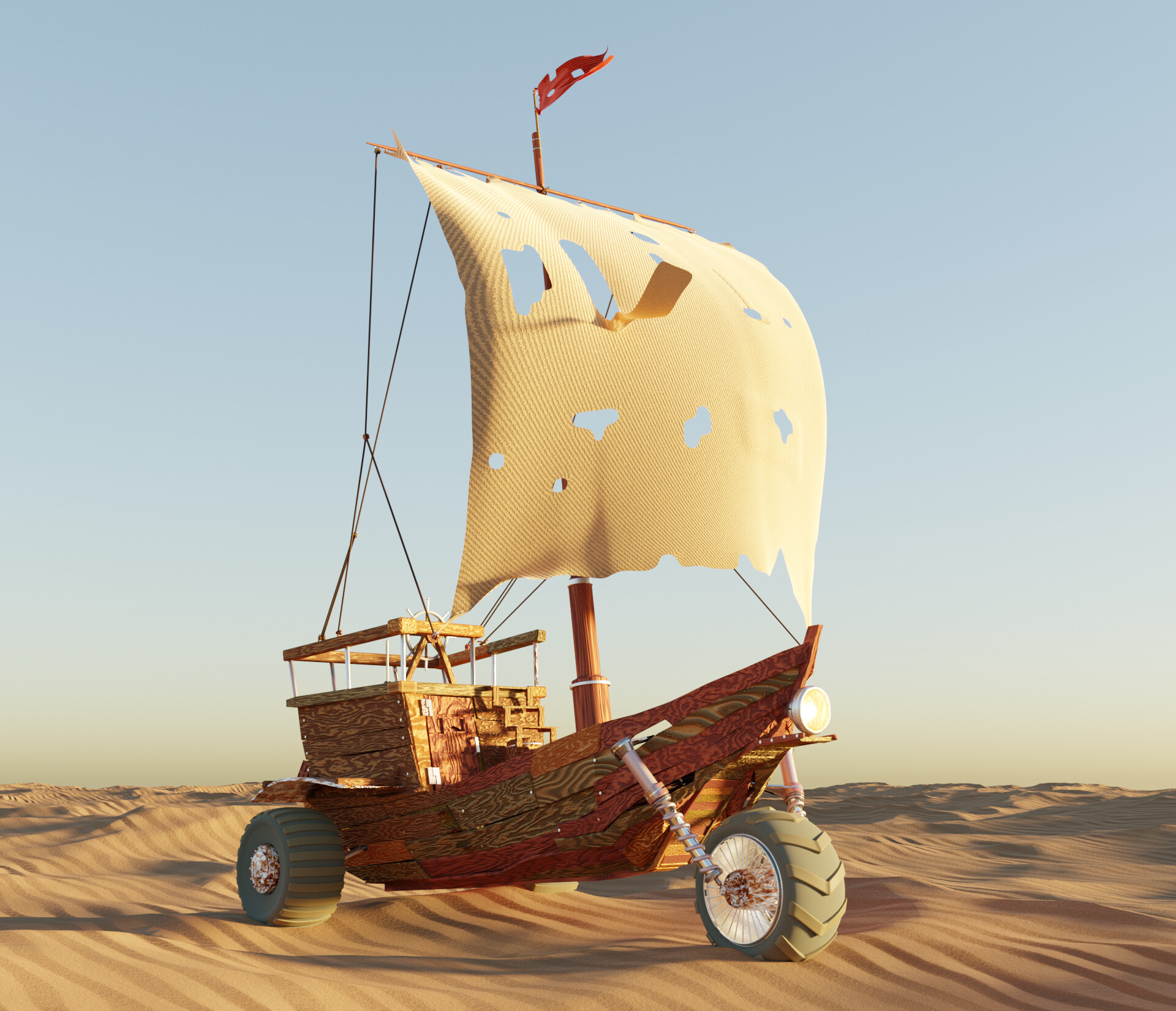 ArtStation - Desert ship