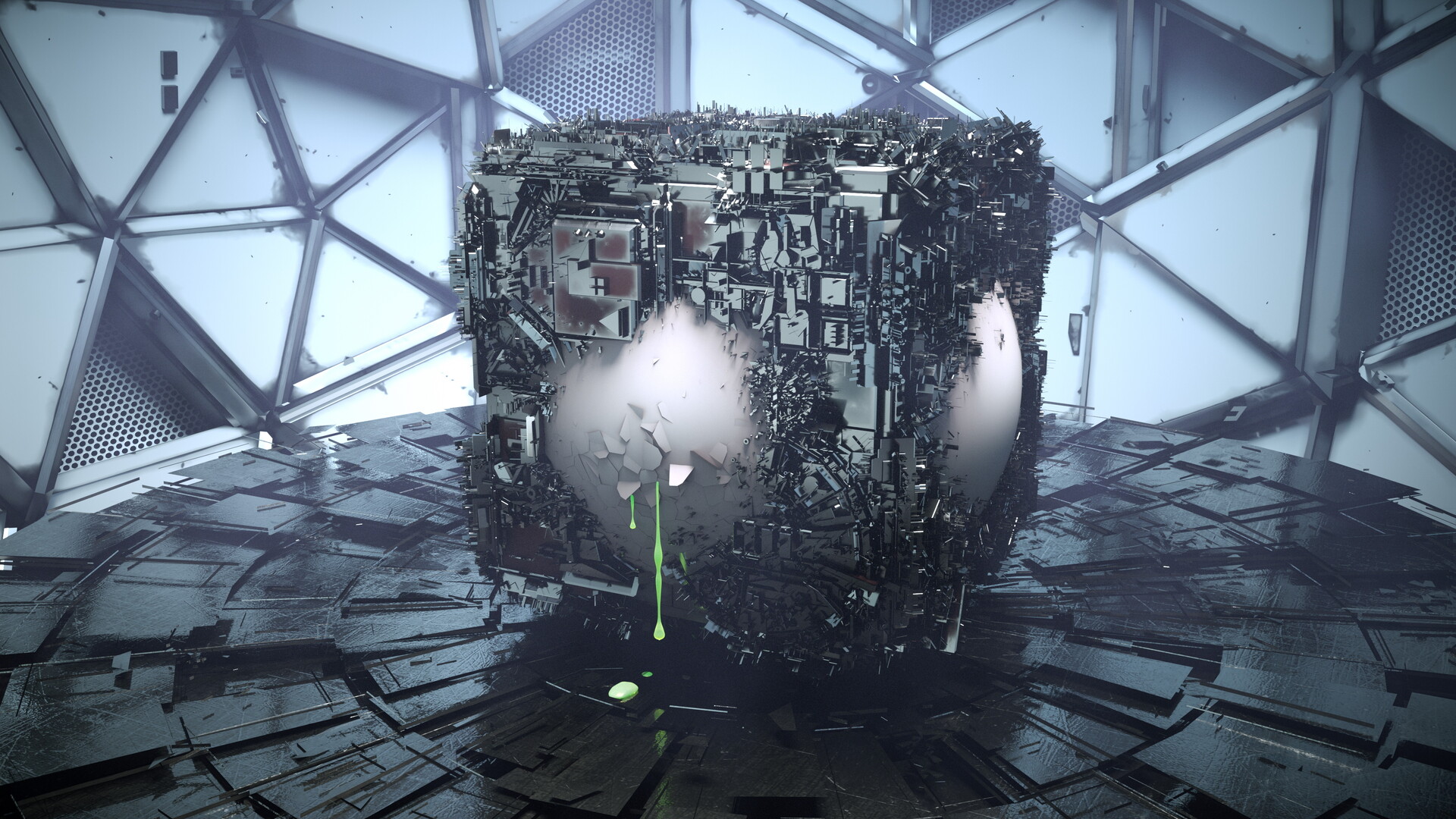 ArtStation - Hypercube embryo