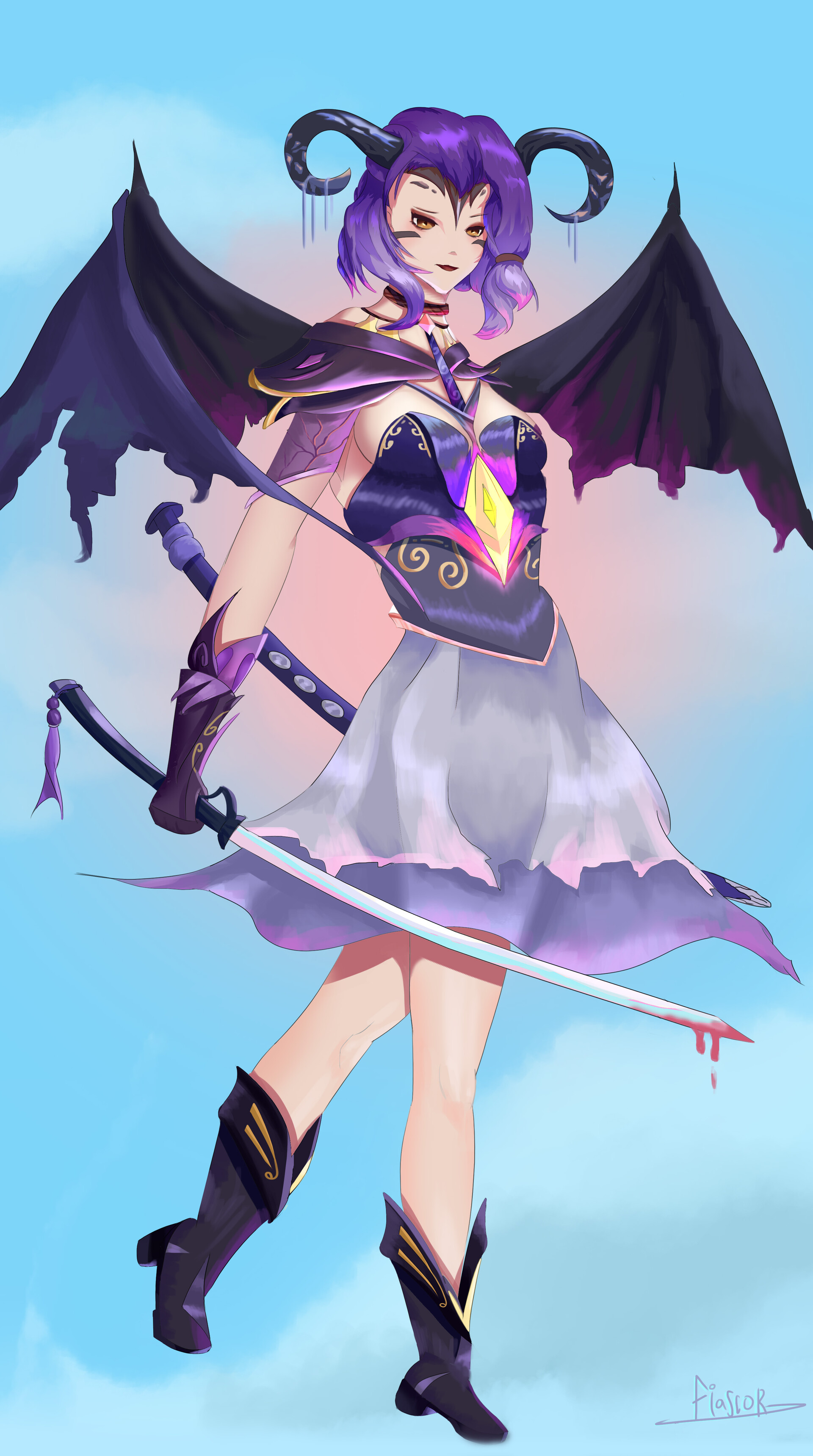 ArtStation - Aesiria ~ Demon Assasin