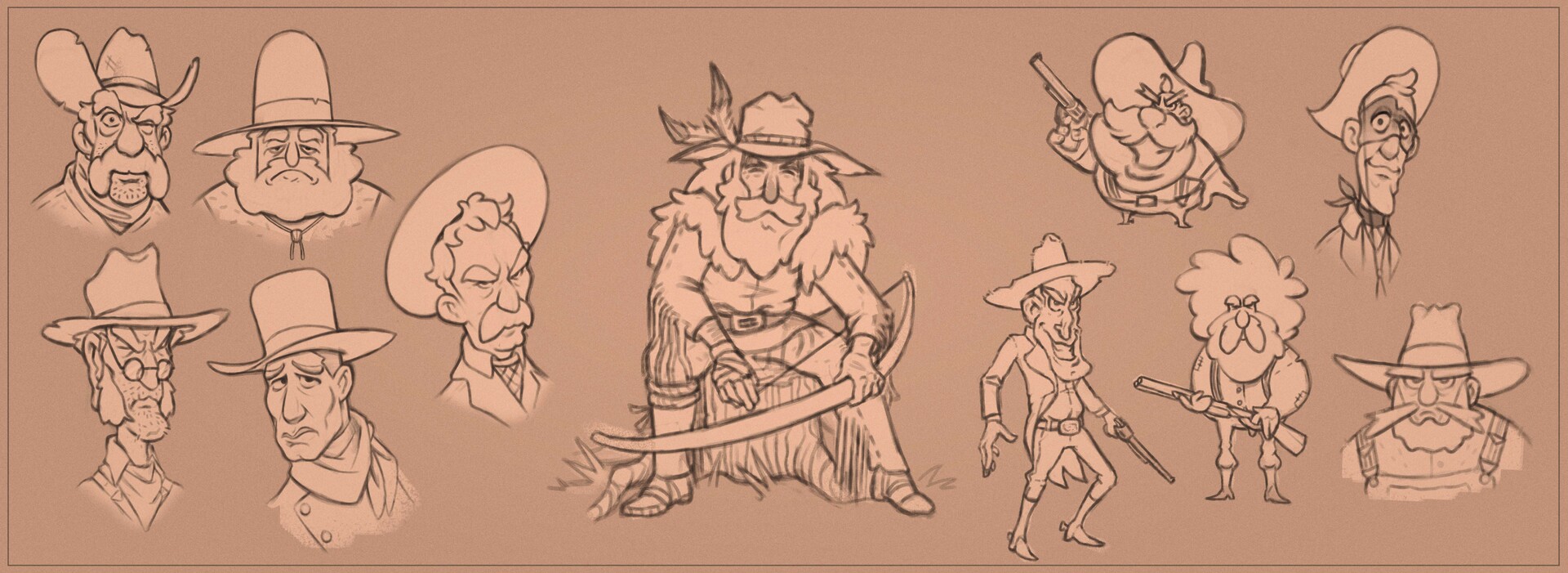 ArtStation - Cowboy and Saloon Concepts
