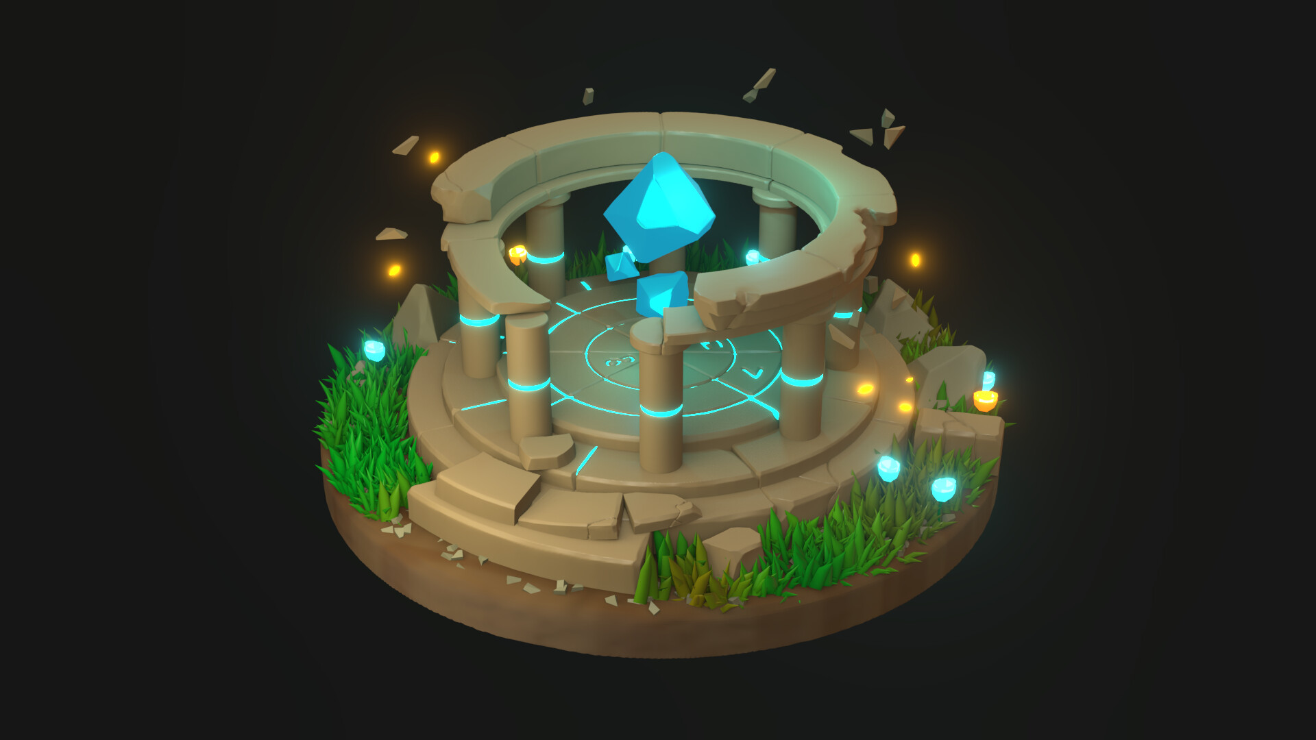 Etienne Boisvert - Stylized Shrine (WIP)