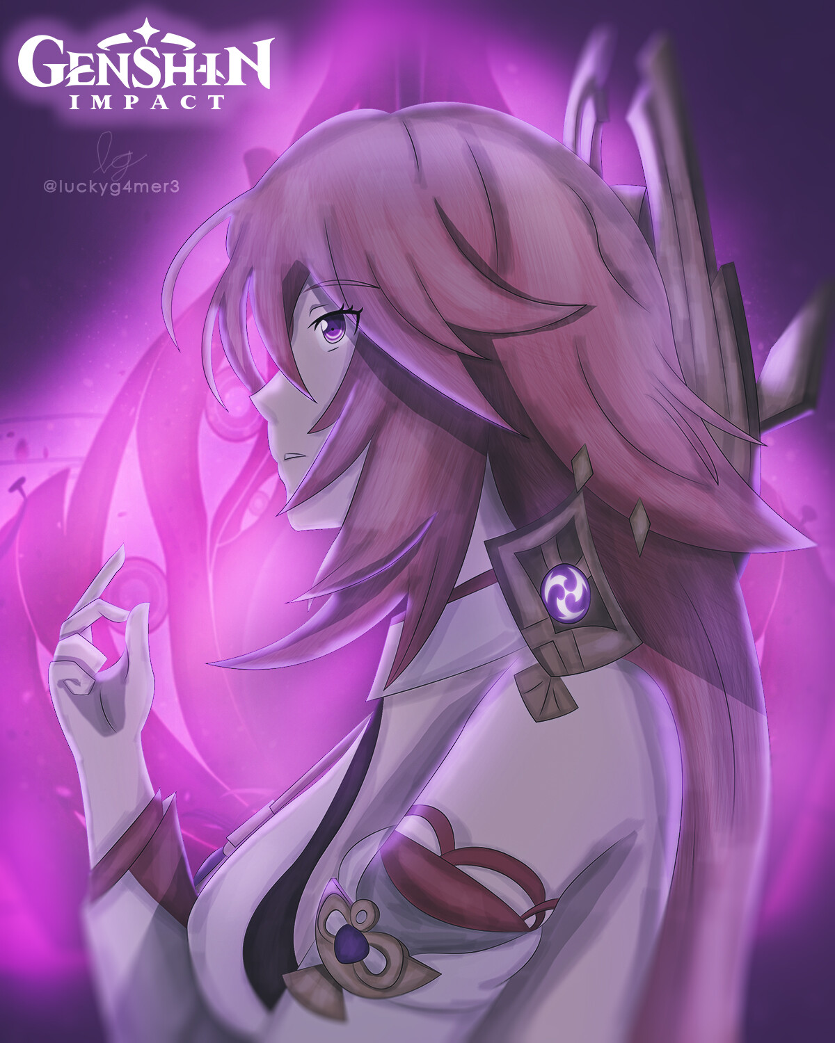 ArtStation - Genshin Impact - Inazuma Arc - Yae Miko Poster